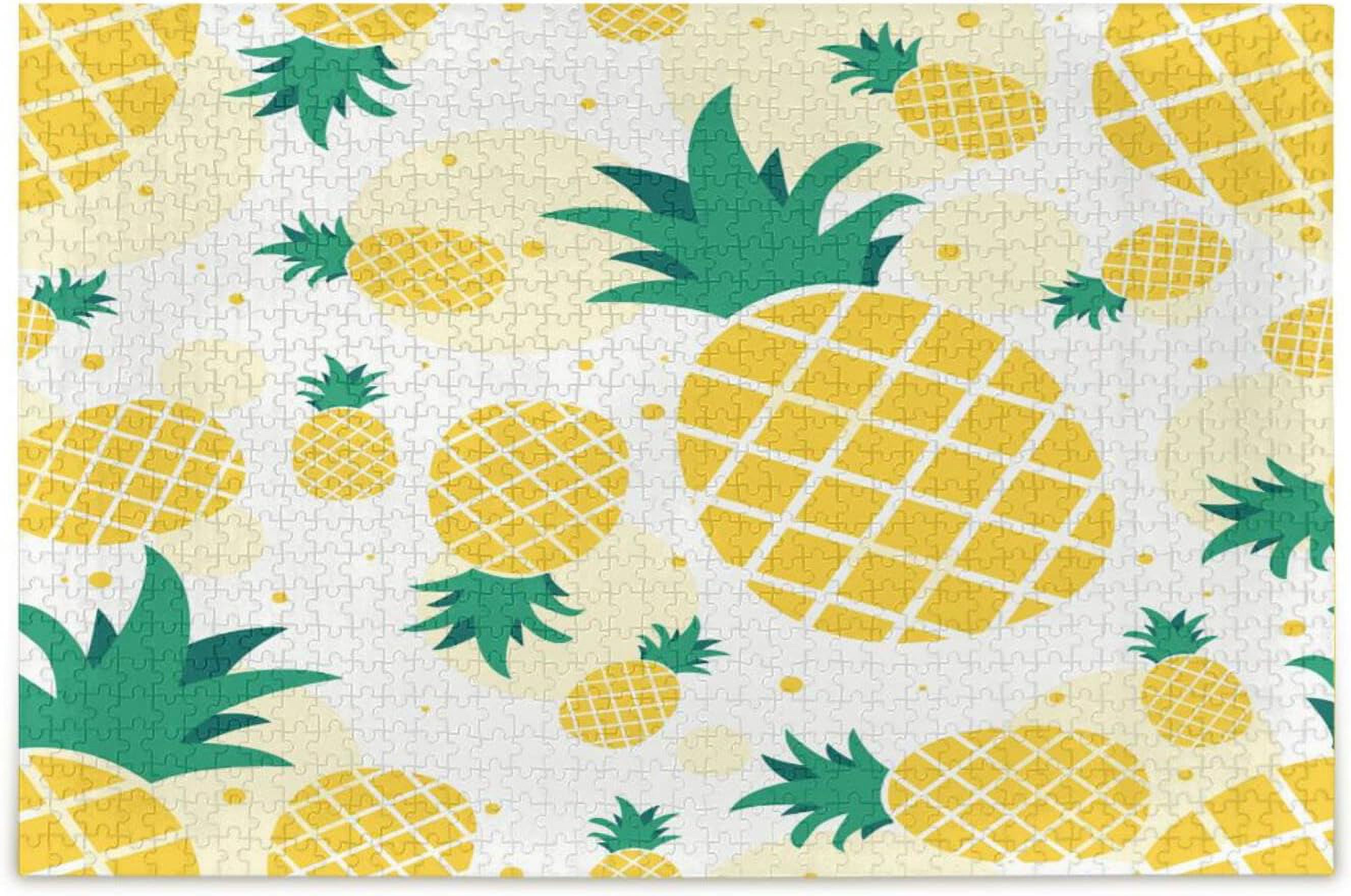 Dreamtimes 500 Pieces Jigsaw Puzzles Tropical Fruit Pineapple Golden ...