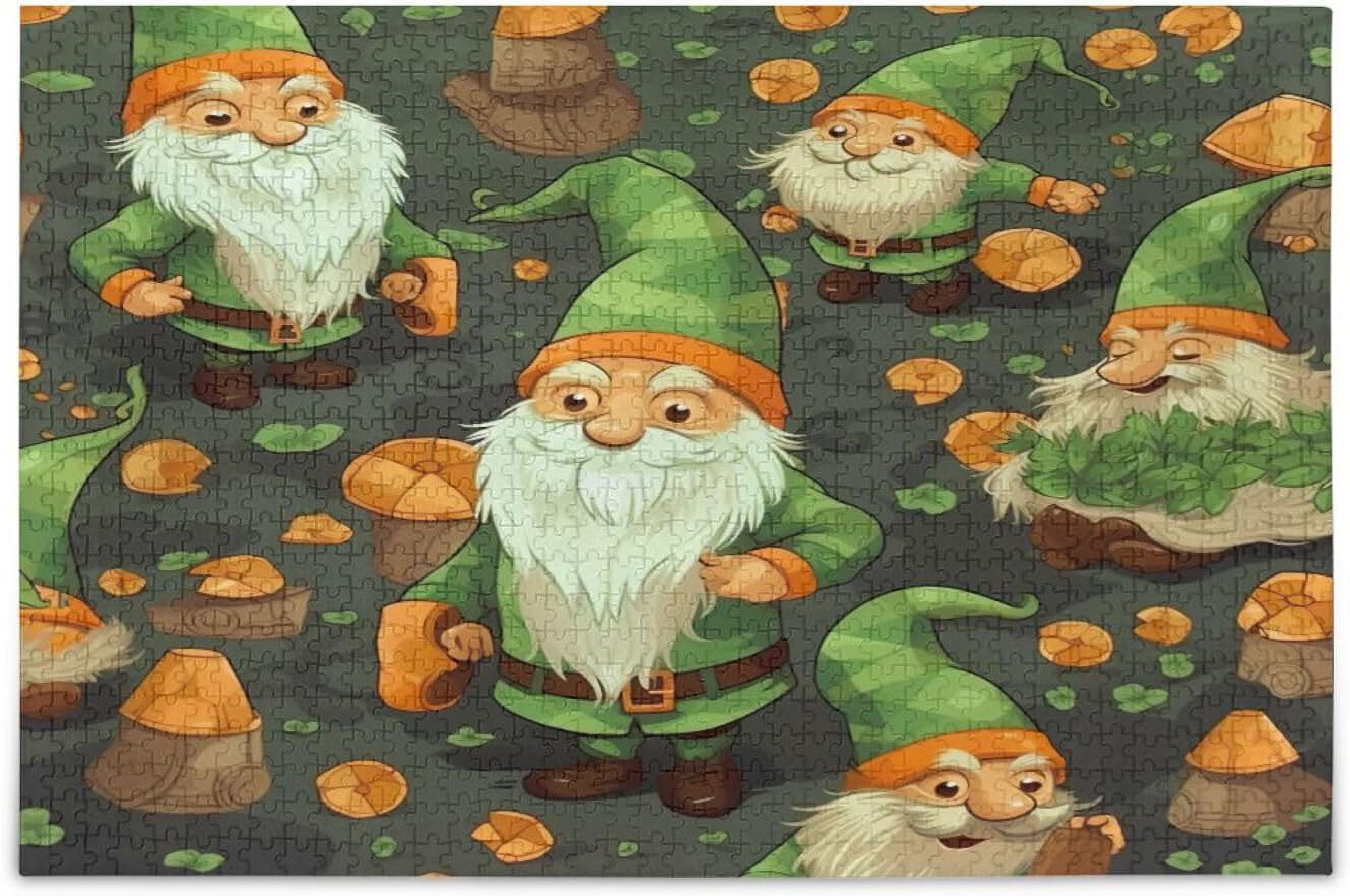Dreamtimes 500 Pieces St Patricks Day Gnomes Jigsaw Puzzle for Adults ...