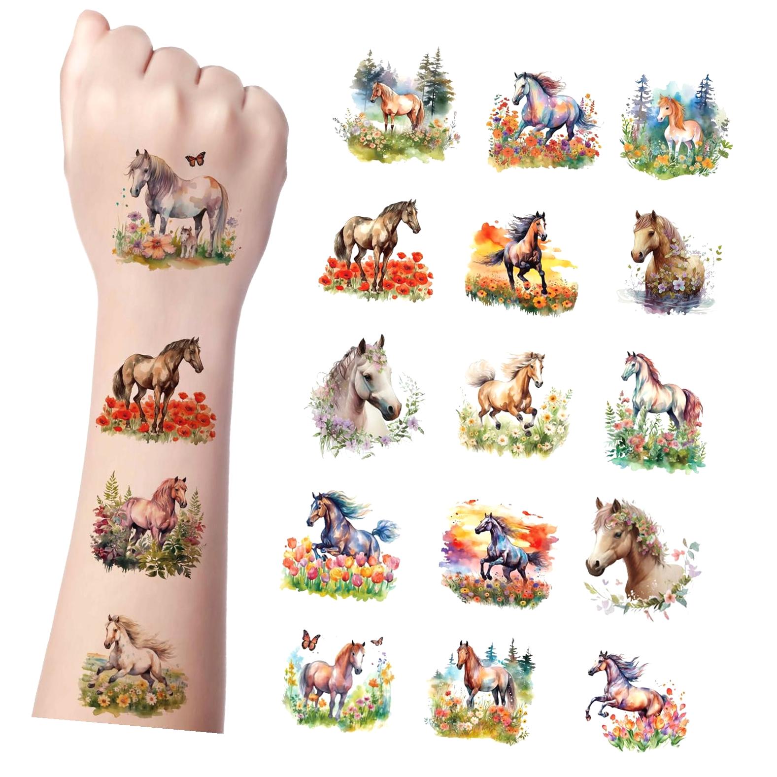 Dreamtimes 64-Piece Horse Themed Stickers for Birthday Party ...