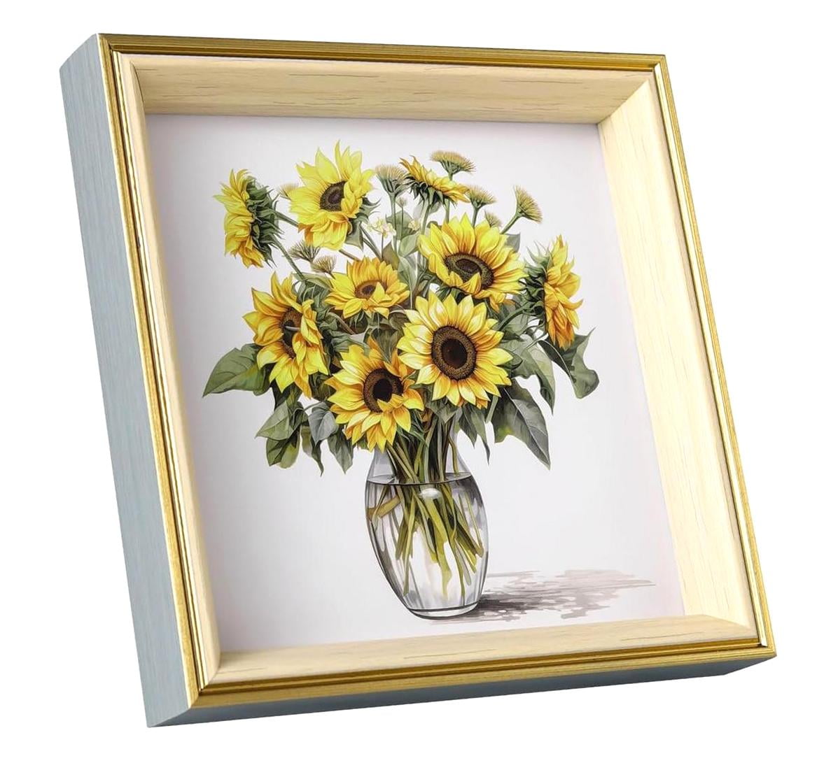 Dreamtimes 6x6 Picture Frame Blue Beige Resin Photo Frame for Tabletop ...