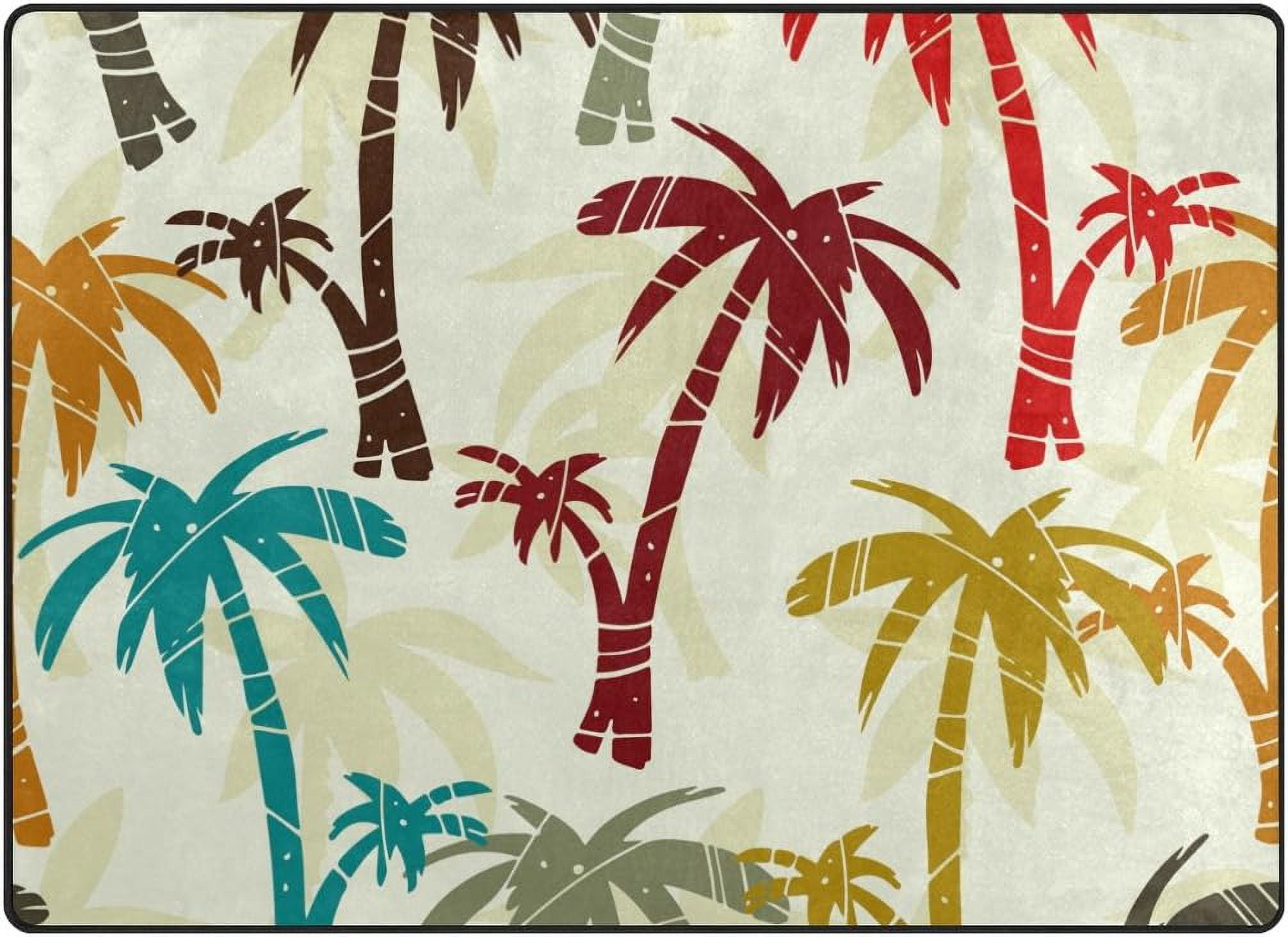 Dreamtimes 80 x 58 inches Lightweight Soft Area Rug Mat Indoor Floor ...