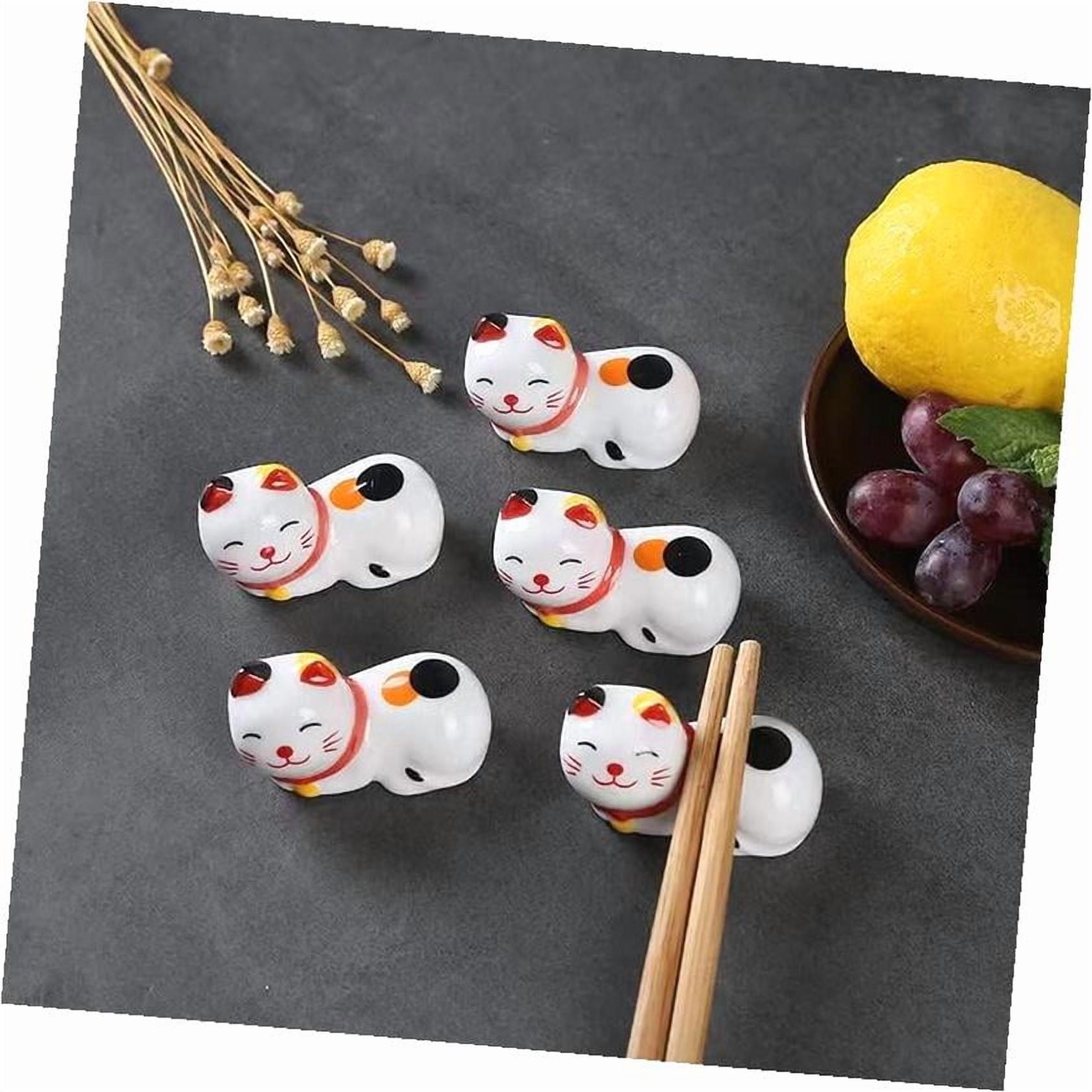 Dreamtimes APULM Charming Ceramic Chopsticks Stand Decoration, Set of 5 ...