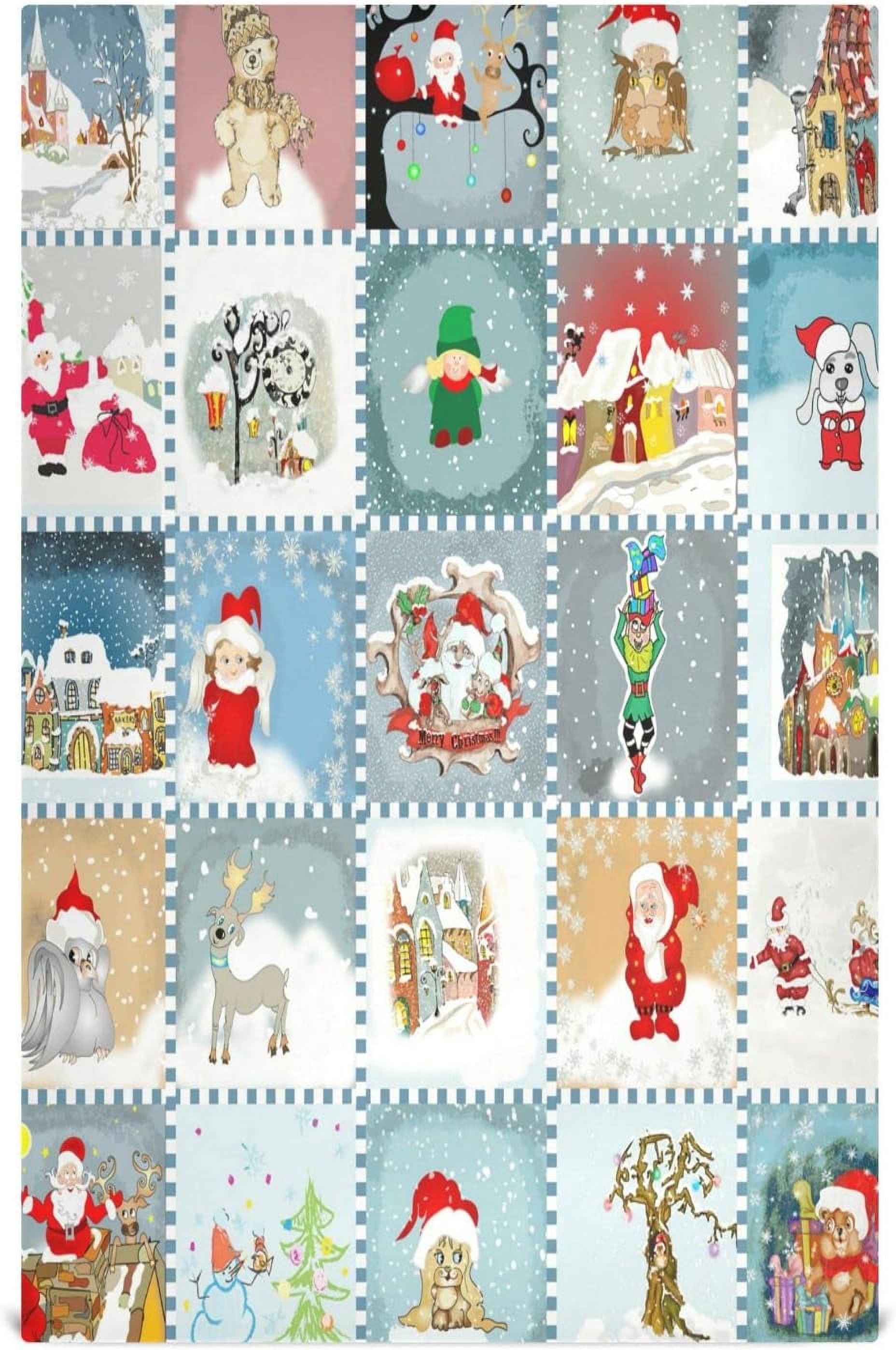 Dreamtimes Advent Calendar Watercolor Kitchen Towels Set of 1 ...