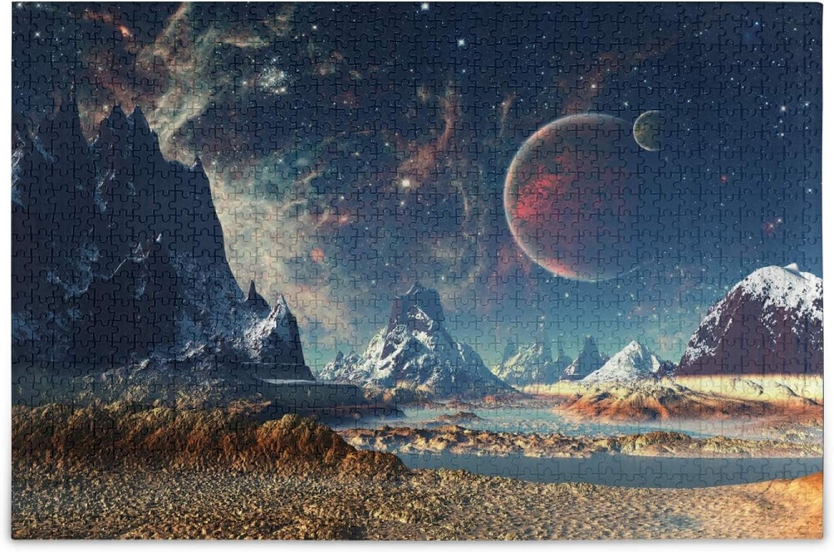 Dreamtimes Alien Planet Moon Mountains Puzzle for Adults 1000 Piece ...