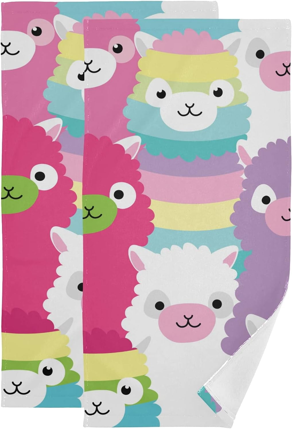 Dreamtimes Alpaca Soft Hand Towels 2-Piece Absorbent Bath Towel ...