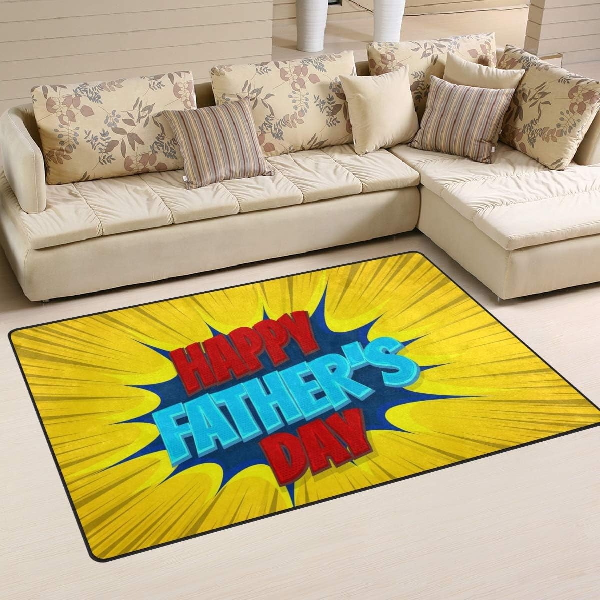 Dreamtimes Area Rug 60 x 39 inch (5'x 3'3"), Carpet Happy Fathers Day ...