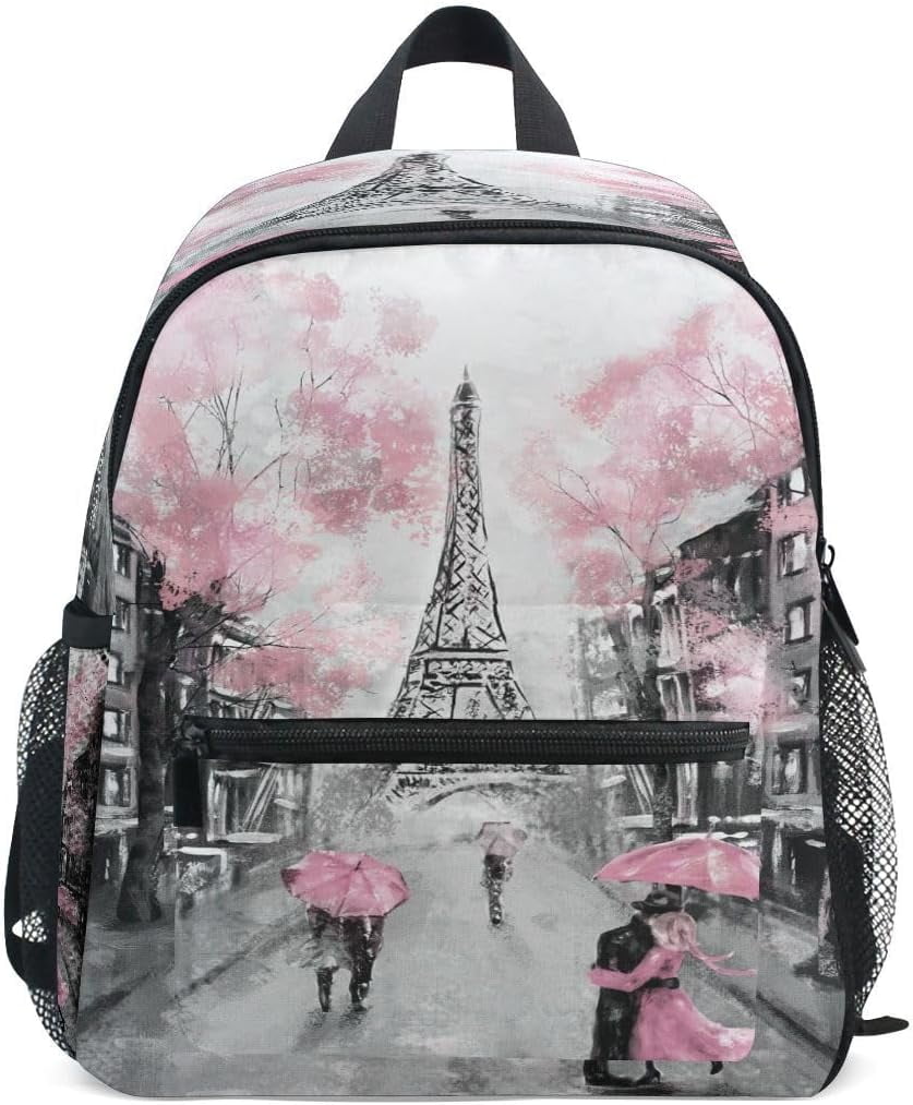 Dreamtimes Art Paris Eiffel Tower Street Toddler Backpack Kid's School ...
