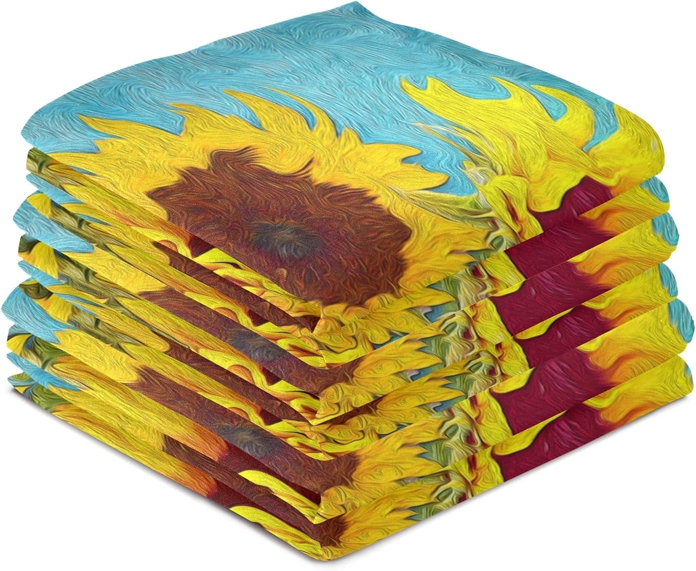 Dreamtimes Artwork Sunflower Van Gogh Kitchen Towels Bar Tea Dish Towel ...