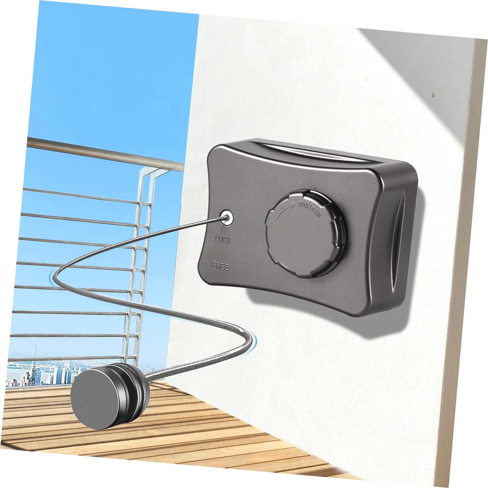 Dreamtimes Automatic Retracting Clothesline for Indoor and Outdoor Use ...