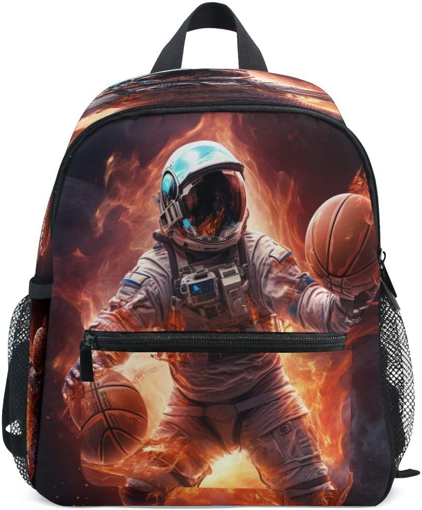 Dreamtimes Basketball Space Galaxy Toddler Backpack Kid's School Bag ...