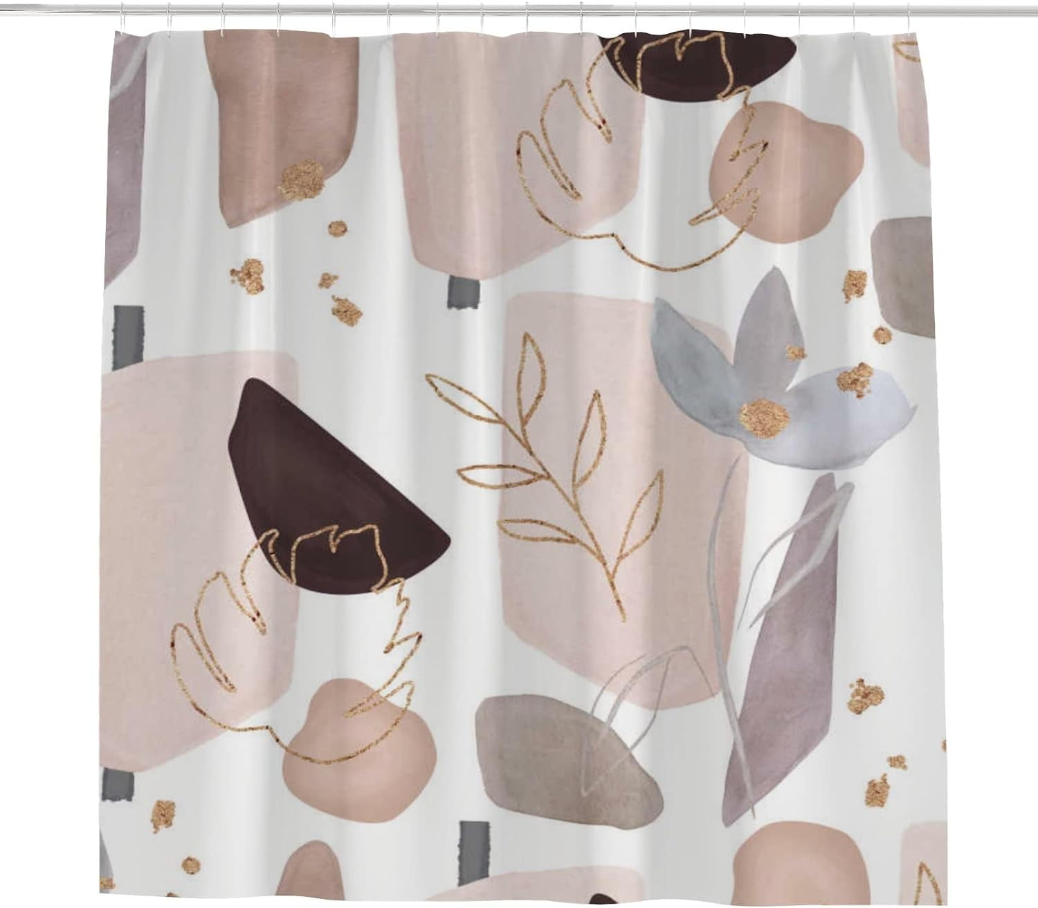 Dreamtimes Bath Shower Curtain Liners 72x72 Geometric Flower And