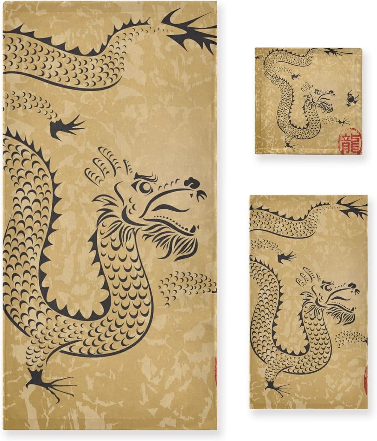 Dreamtimes Bath Towel Sets for Bathroom Hand Towels Fingertip Towels ...