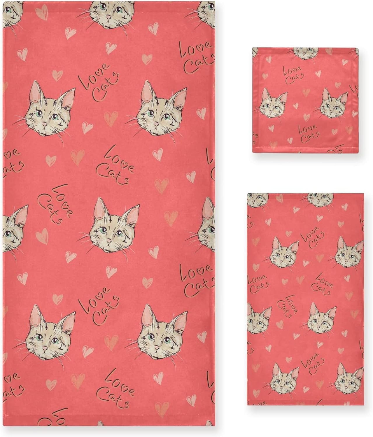 Dreamtimes Bath Towel Sets for Bathroom Hand Towels Fingertip Towels ...