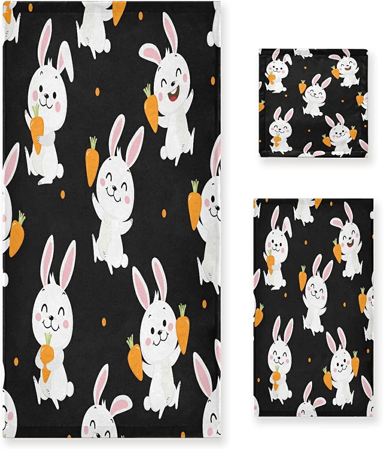 Dreamtimes Dreamtimes Bathroom Easter Decorative Towel Set with Easter ...