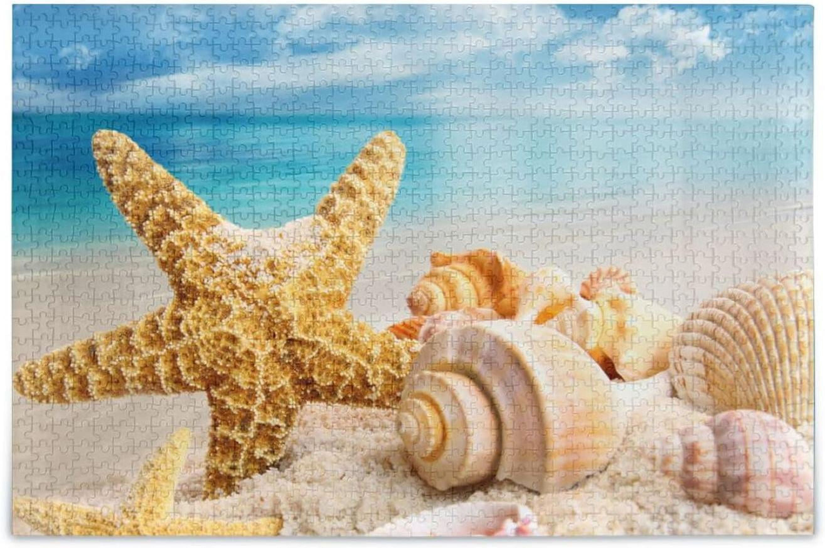 Dreamtimes Beach Shell Starfish Wooden Jigsaw Puzzles, Intellectual ...