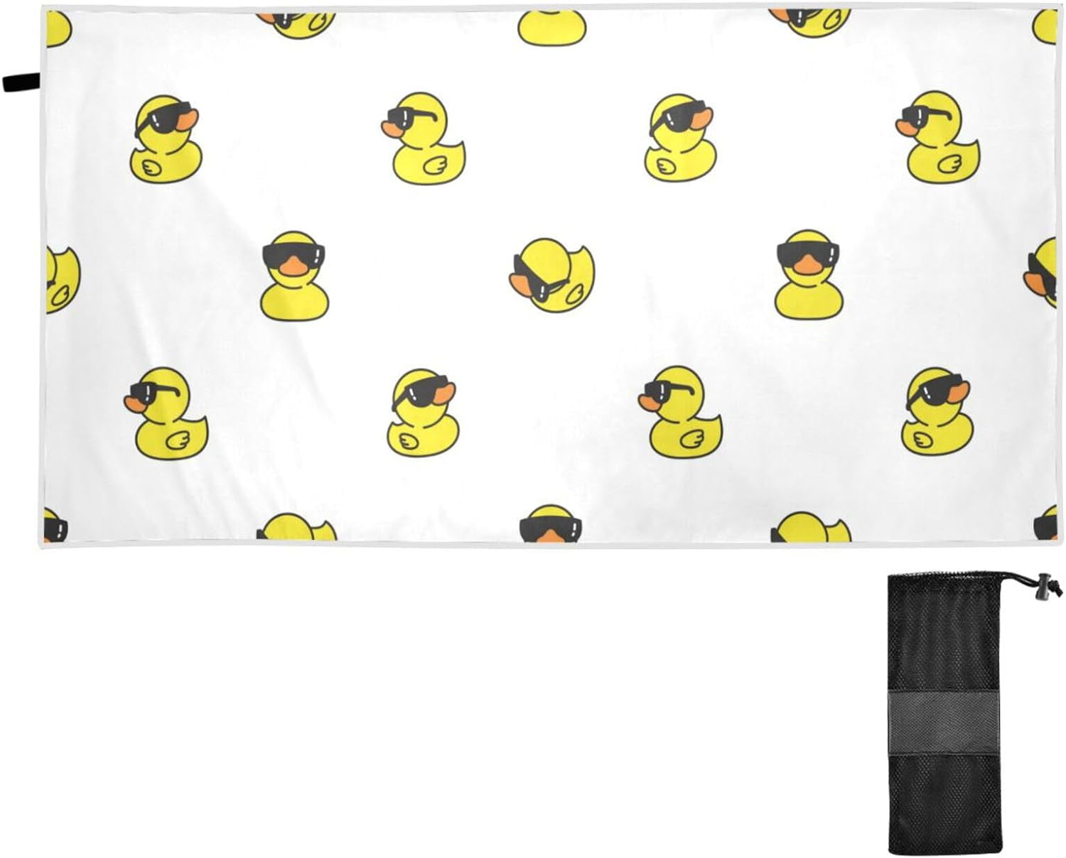 Dreamtimes Beach Towels Cartoon Duck Camping Towels Sand Free Beach ...