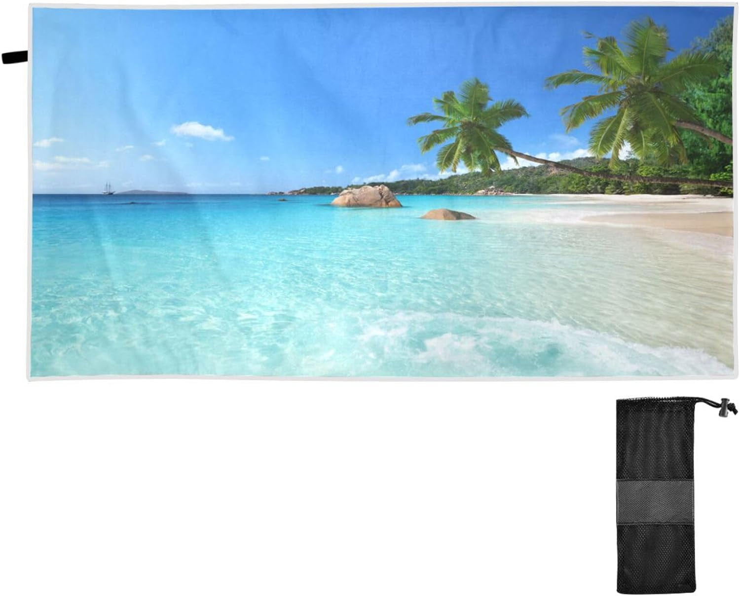 Dreamtimes Beach Towels Beach Sand Camping Towels Sand Free Beach Towel ...