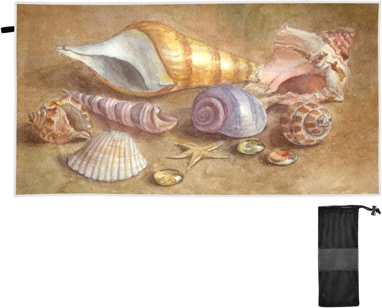 Dreamtimes Beach Towels Summer Sea Shells Camping Towels Starfish ...