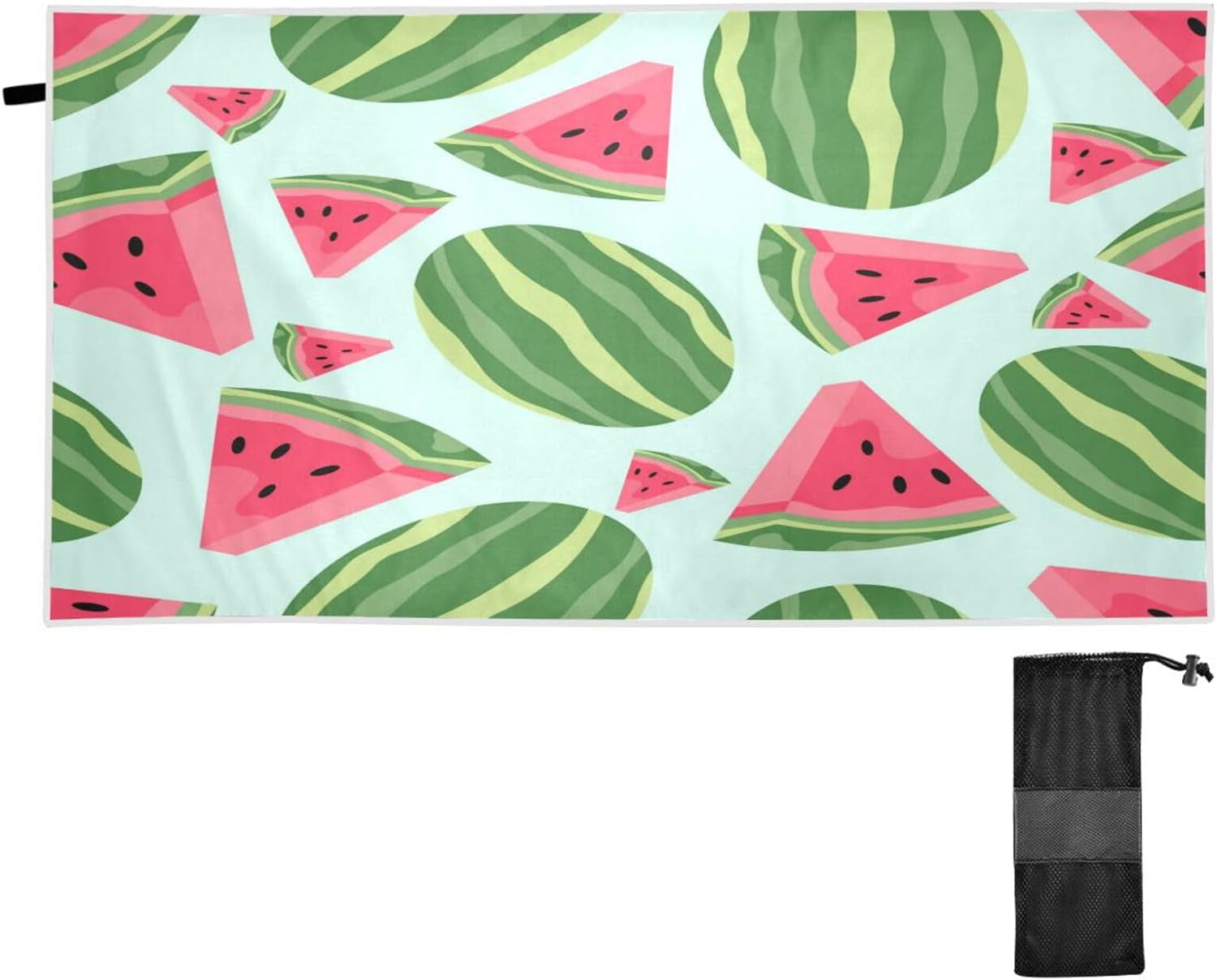 Dreamtimes Beach Towels Summer Watermelon Camping Towels Sand Free ...