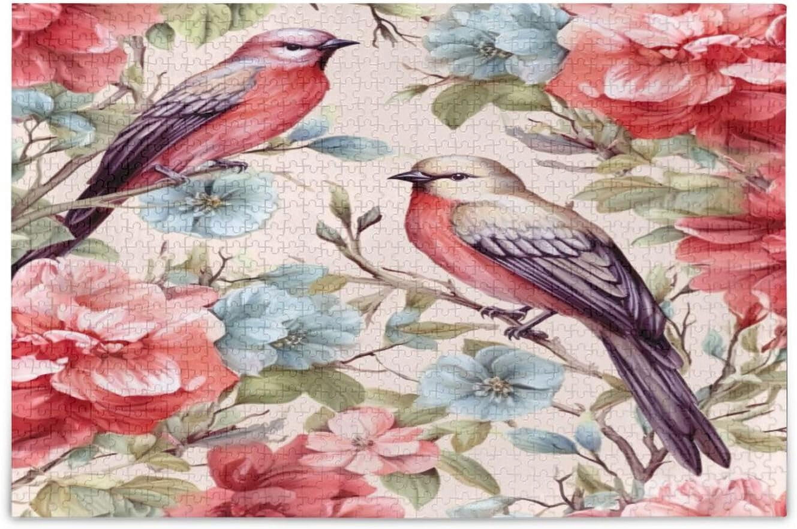 Dreamtimes Beautiful Birds Puzzle 1000 Pieces - Wooden Jigsaw Puzzles ...