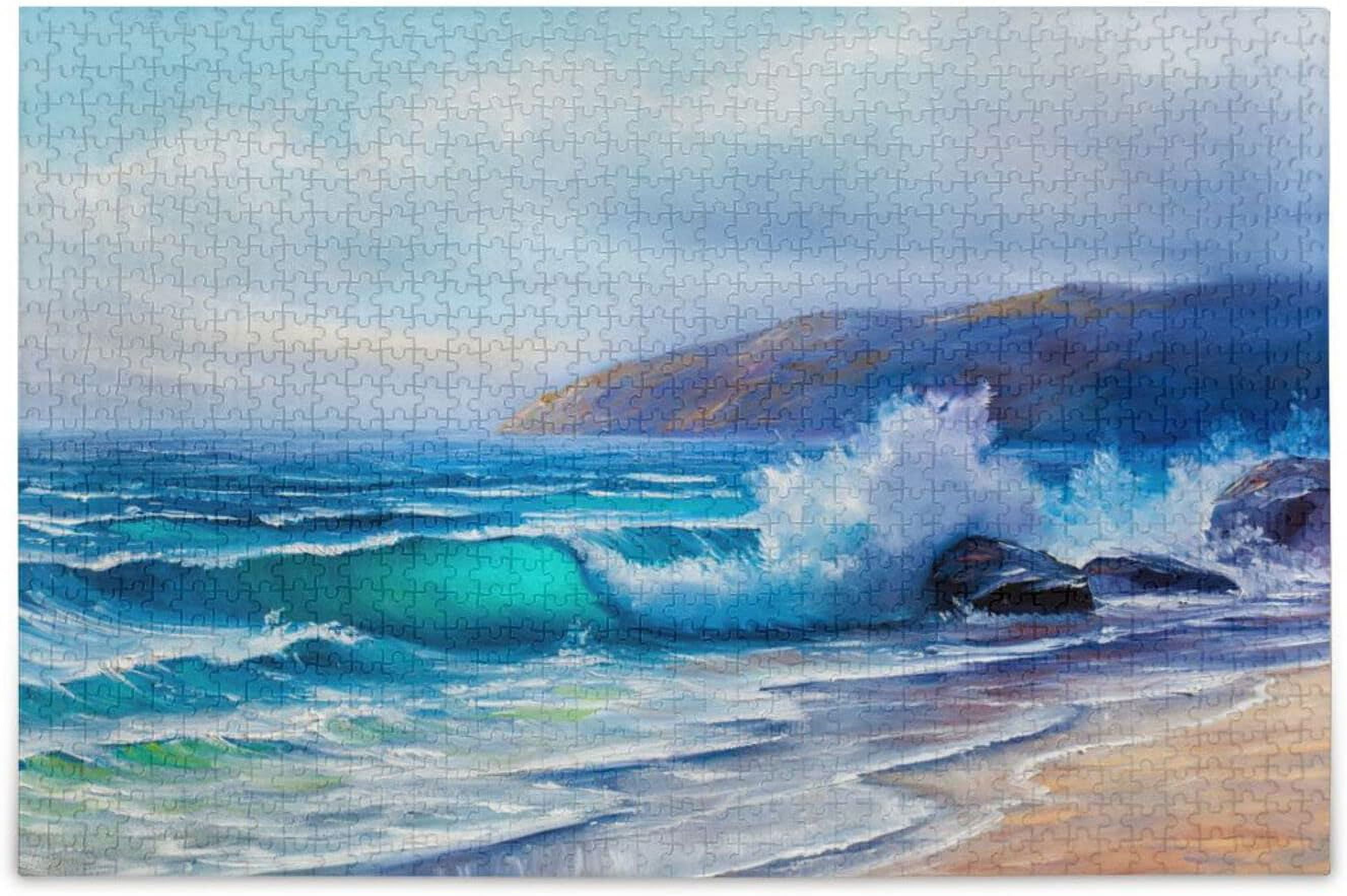 Dreamtimes Beautiful Blue Ocean Beach Jigsaw Puzzles for Adults 500 ...