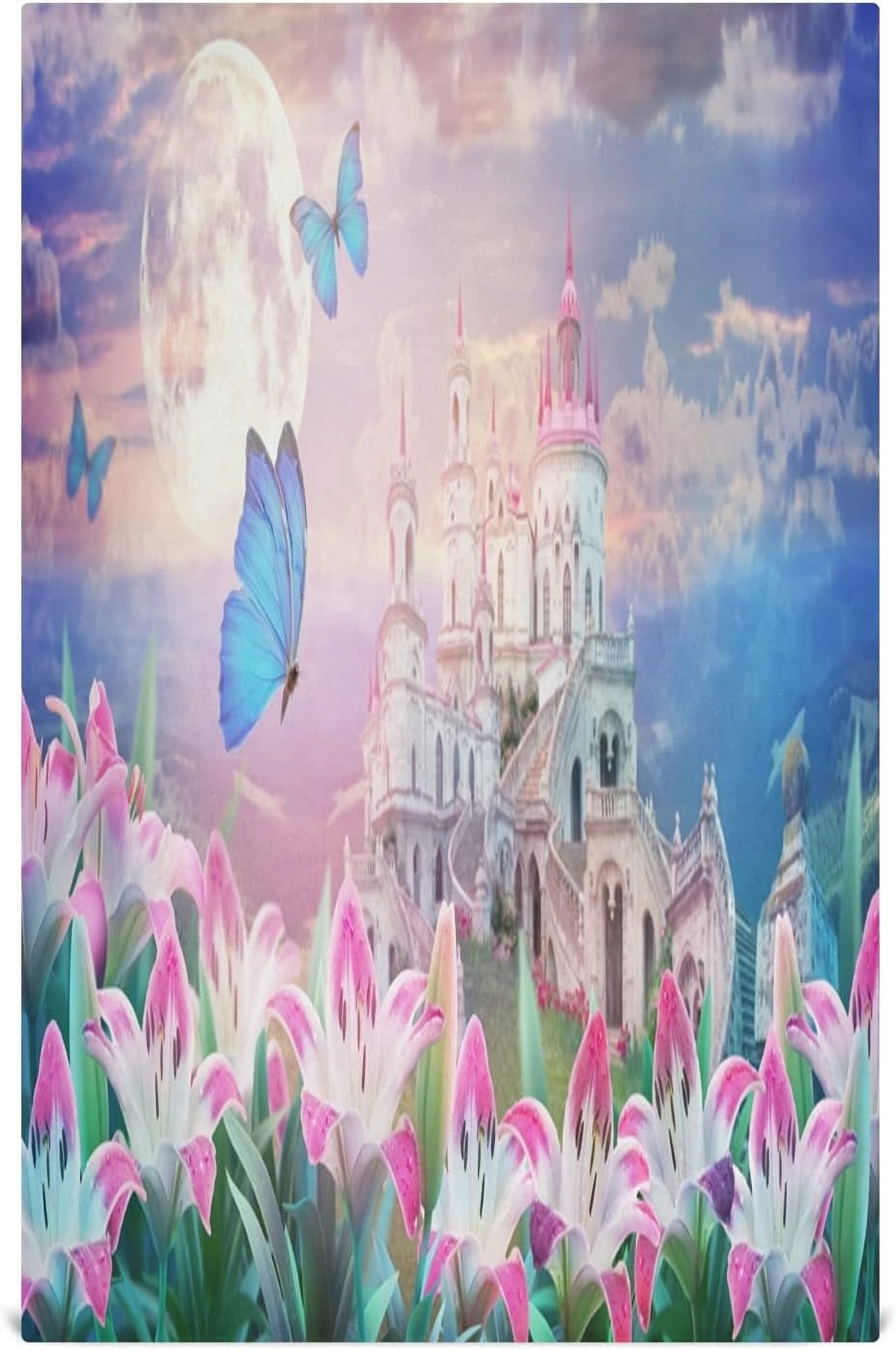 Dreamtimes Beautiful Old Castle Kitchen Dish Towels, 18 Inch x 28 Inch ...