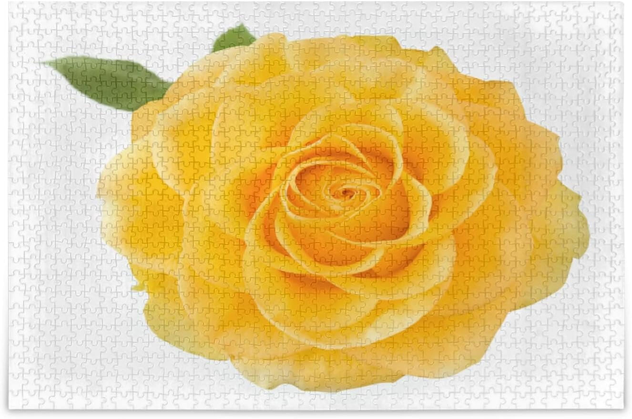 Dreamtimes Beautiful Rose Yellow Jigsaw Puzzles, Puzzles for Adults ...