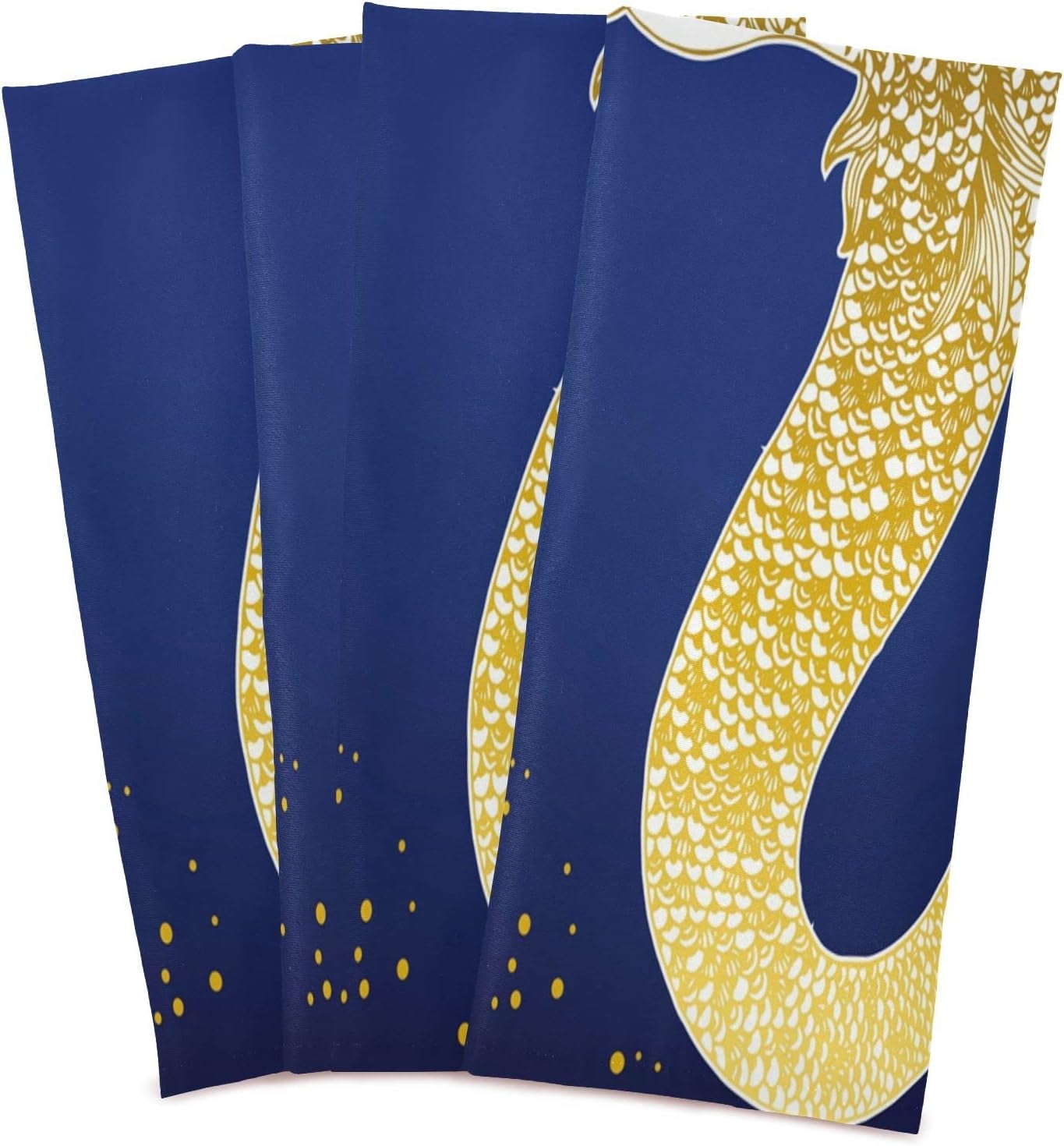 Dreamtimes Beautiful Sapce Mermaid Kitchen Towels Set of 4 Dishcloths ...