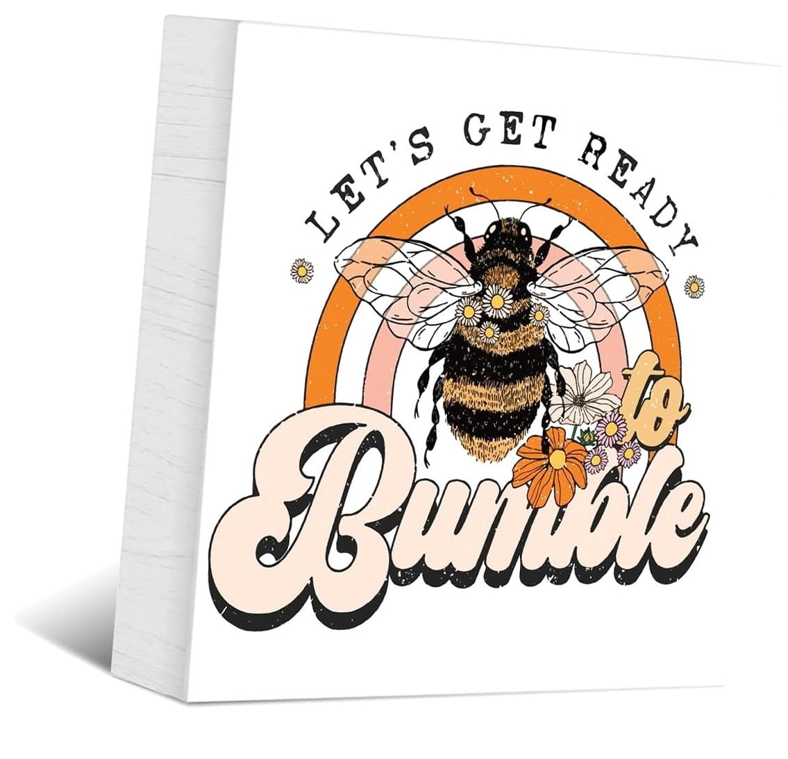 Dreamtimes Bee Decor Wood Box Signs Bee Bumble Bee Decor Decorations ...