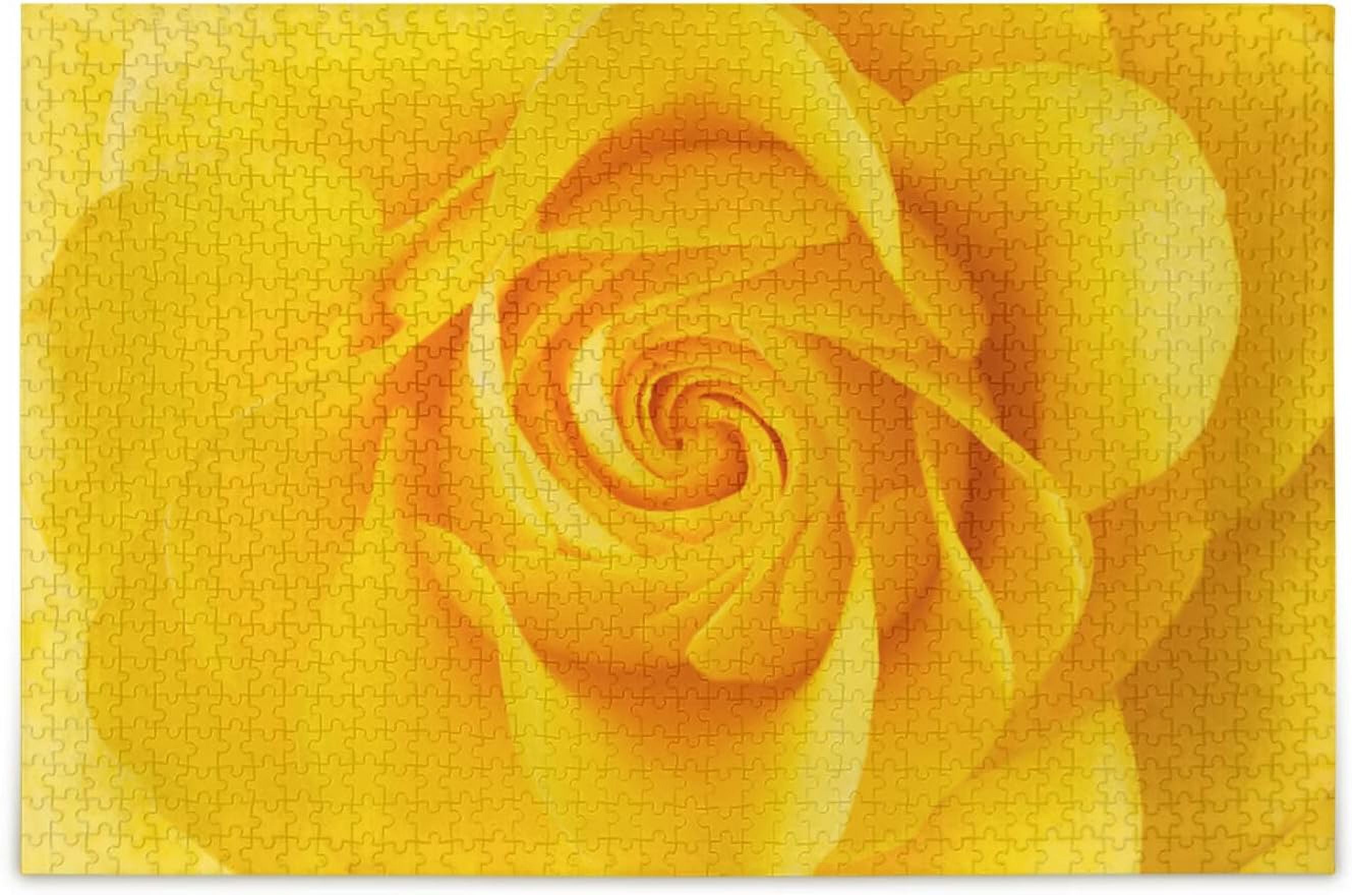 Dreamtimes Big Yellow Rose Jigsaw Puzzles, Puzzles for Adults 500 ...