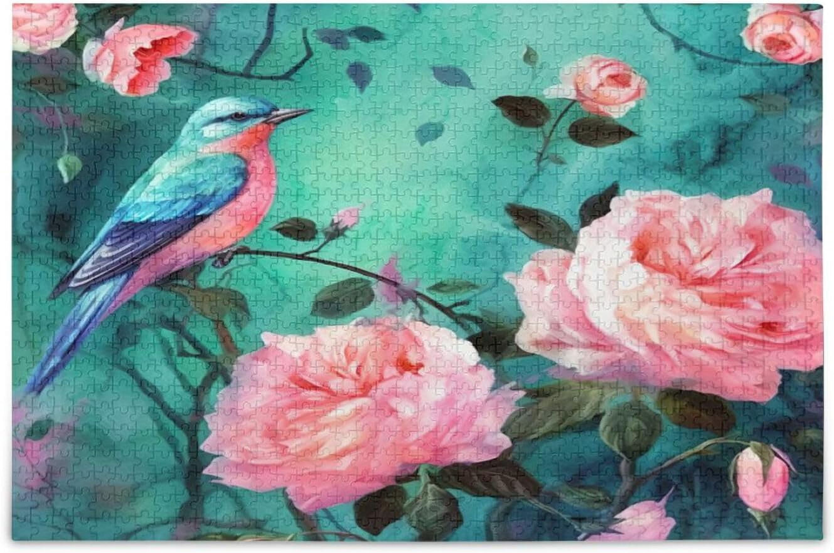 Dreamtimes Bird Green Puzzle 1000 Pieces - Wooden Jigsaw Puzzles for ...