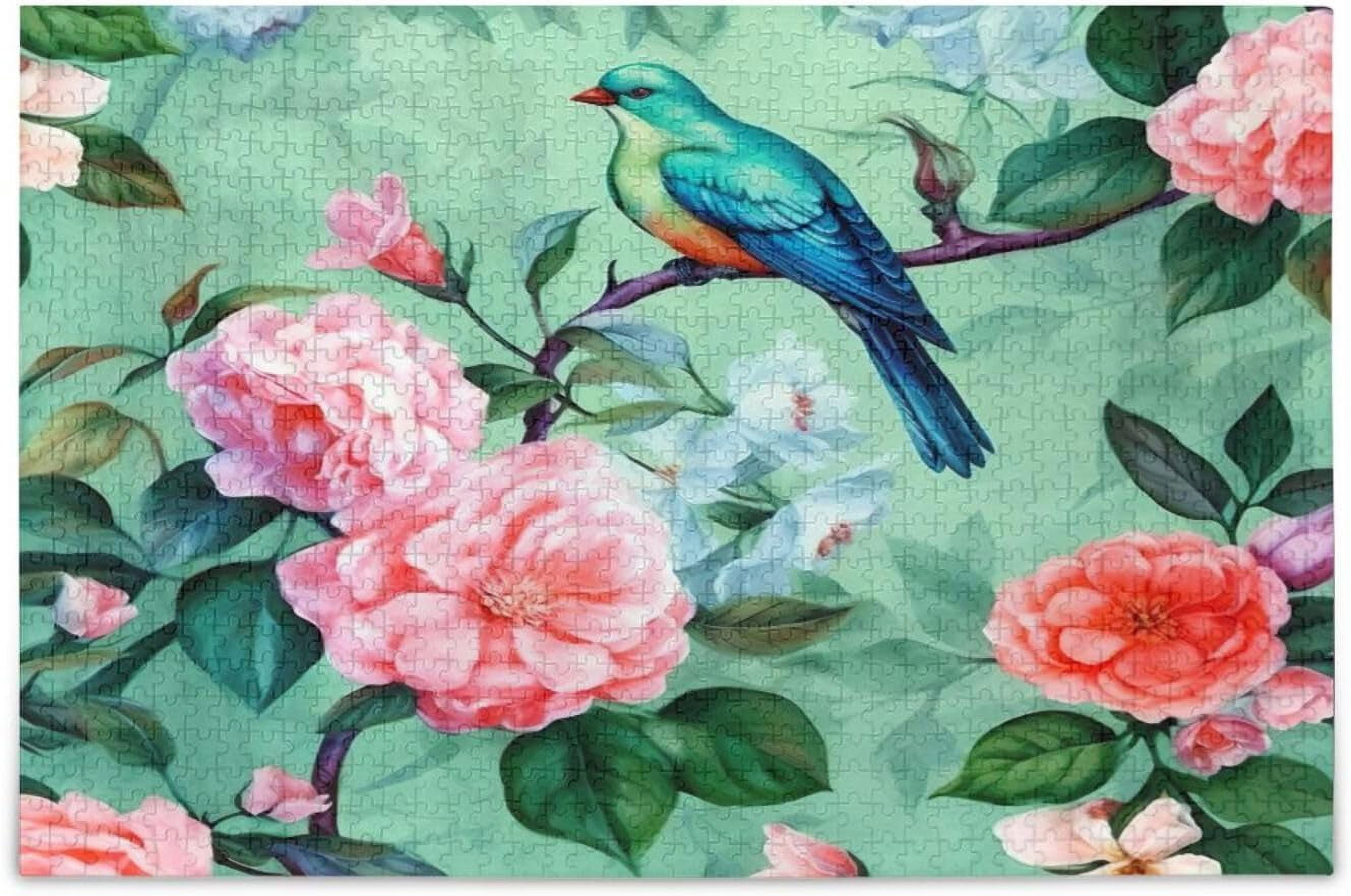 Dreamtimes Bird Green Puzzle 500 Pieces - Wooden Jigsaw Puzzles for ...