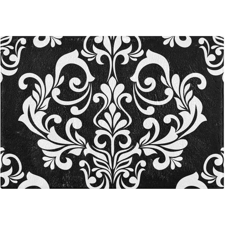 Black Damask Bathroom Rugs | Bryont Blog