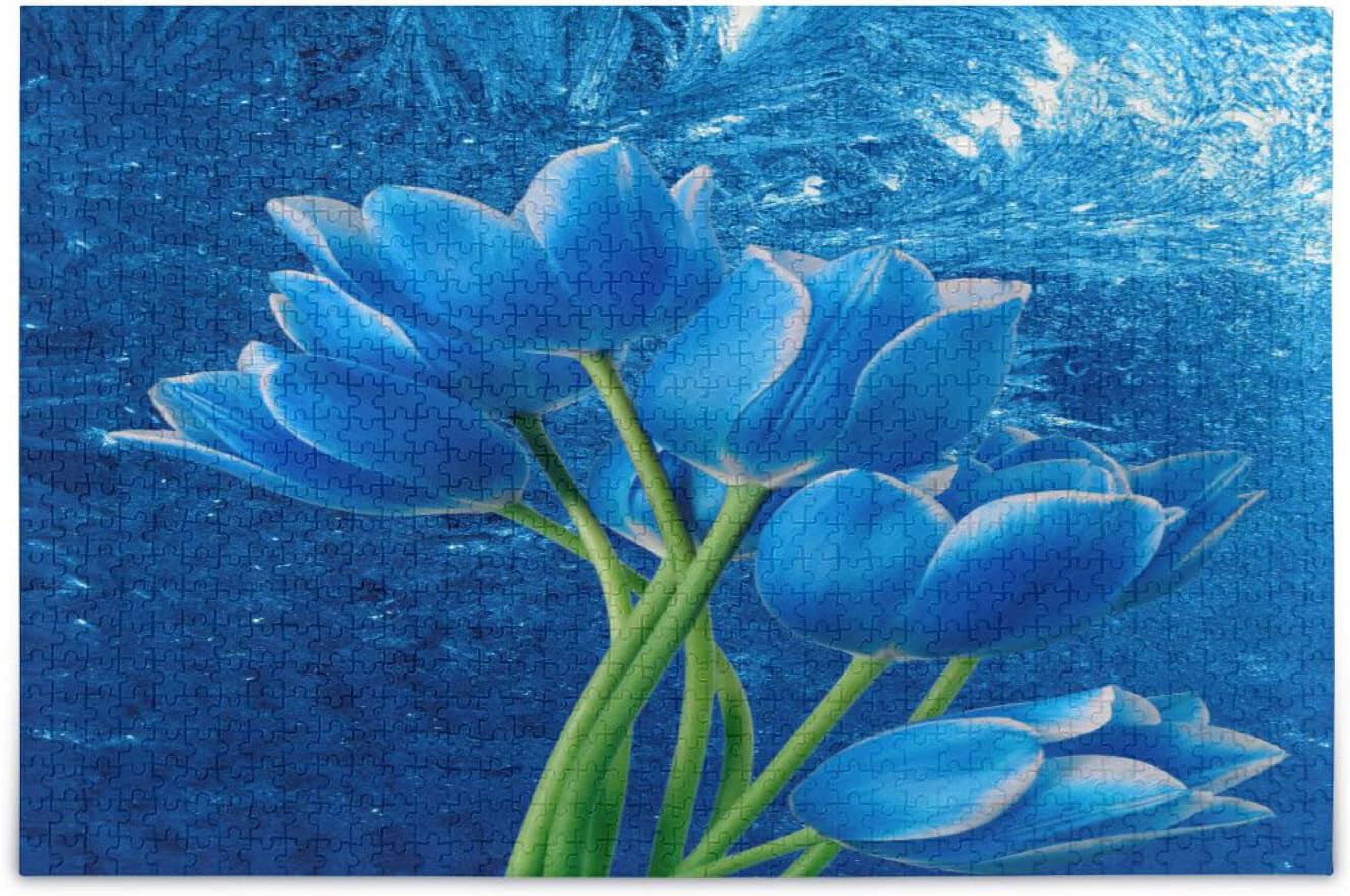 Dreamtimes Blue Tulip Wooden Jigsaw Puzzles Intellectual Entertainment ...