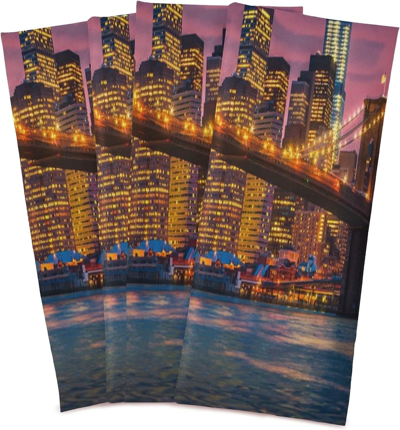 Dreamtimes Brooklyn Bridge Kitchen Dish Towels, 18 Inch x 28 Inch ...