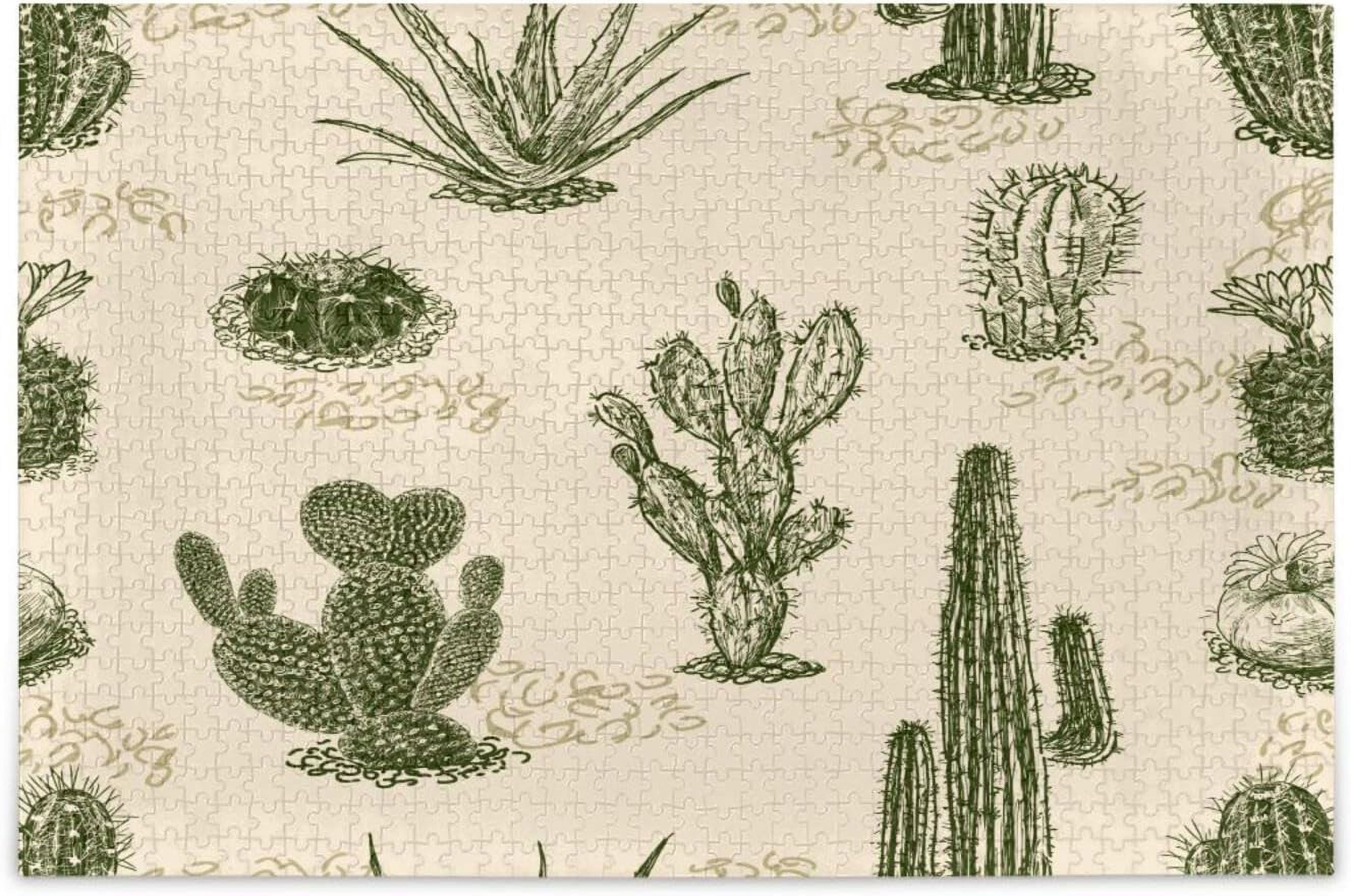 Dreamtimes Cactus Wooden Jigsaw Puzzles Intellectual Entertainment ...