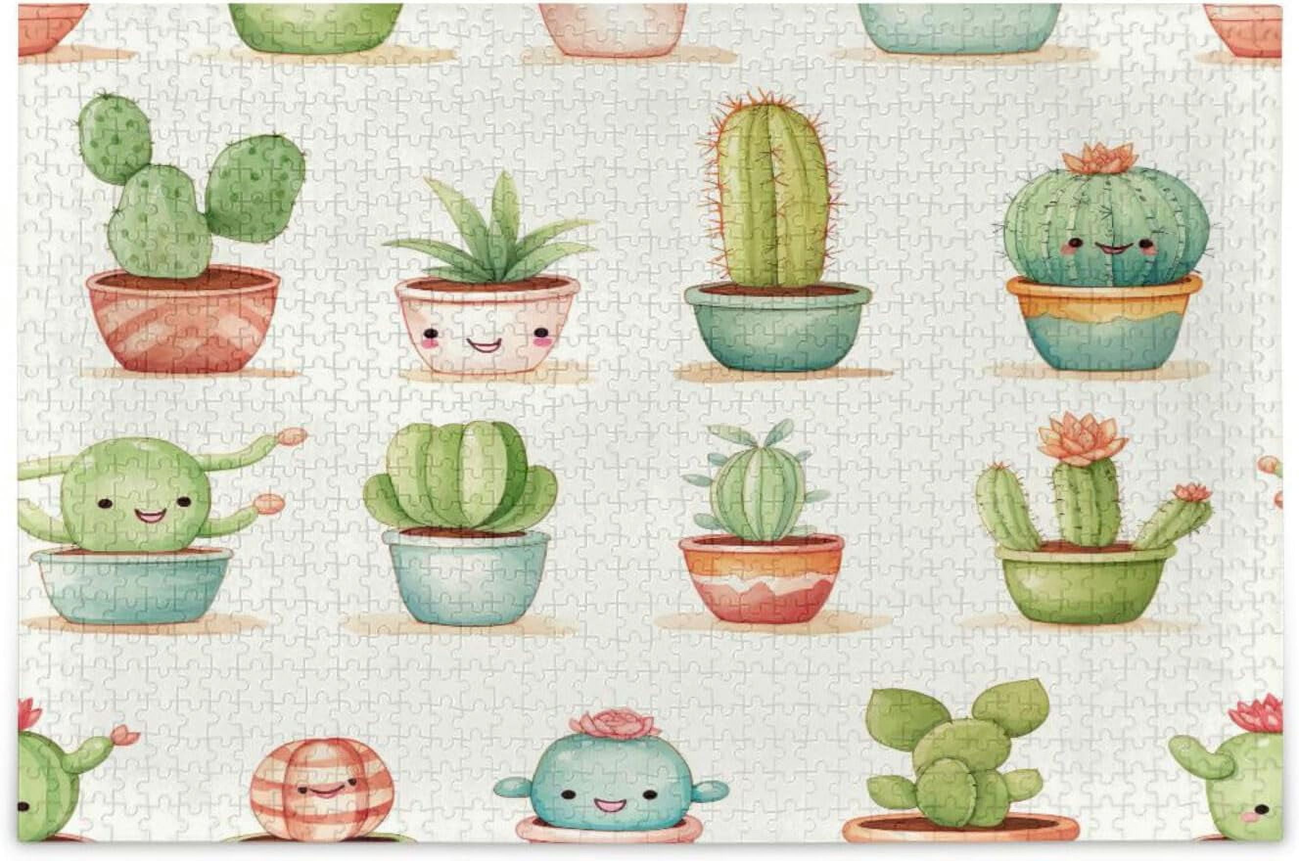 Dreamtimes Cactus Wooden Jigsaw Puzzles Intellectual Entertainment ...