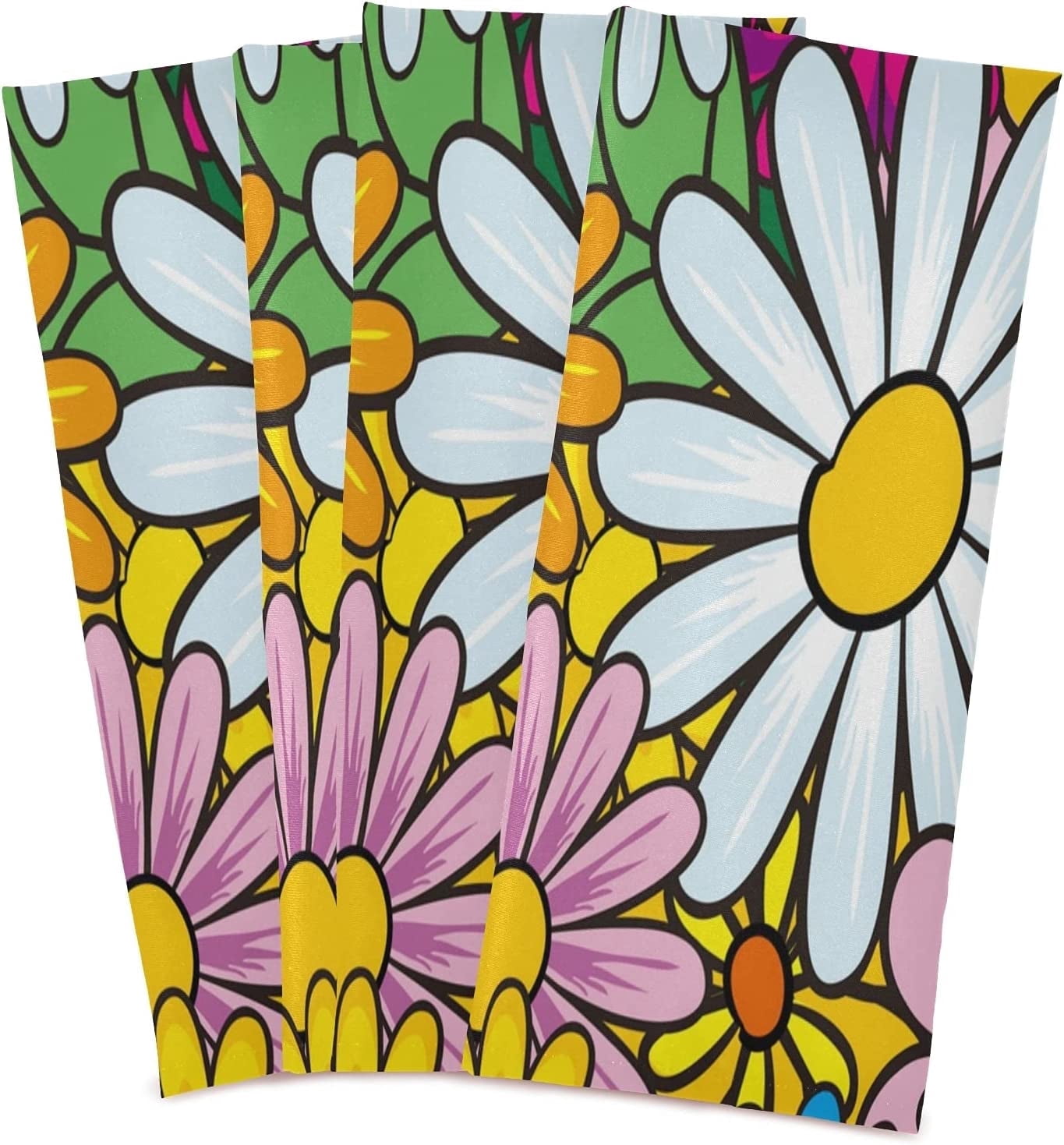 Dreamtimes Cartoon Beautiful Blossom Kitchen Dish Towels, 18 Inch x 28 ...