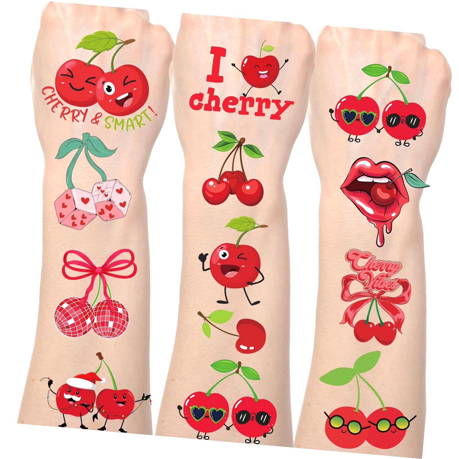 Dreamtimes Cherry Stickers - Over 200 Cherry-Themed for Girls, Fun ...
