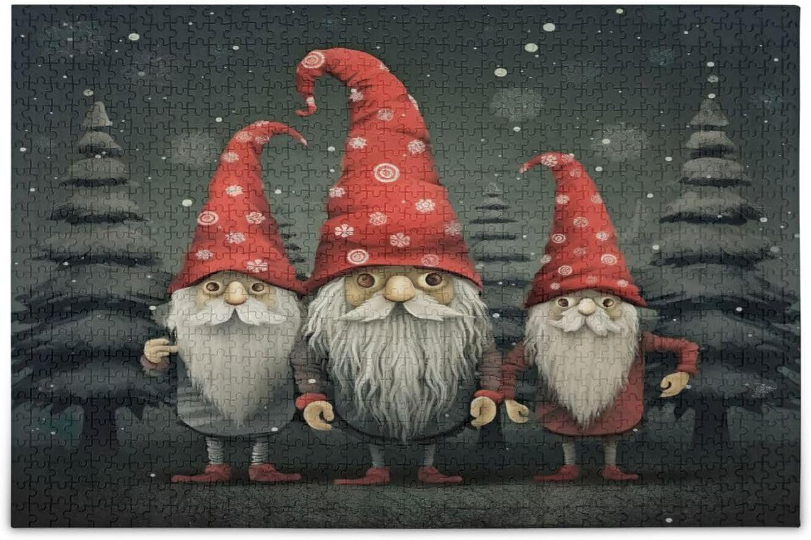 Dreamtimes Christmas Gnomes Jigsaw Puzzles for Adults 1000 Pieces ...