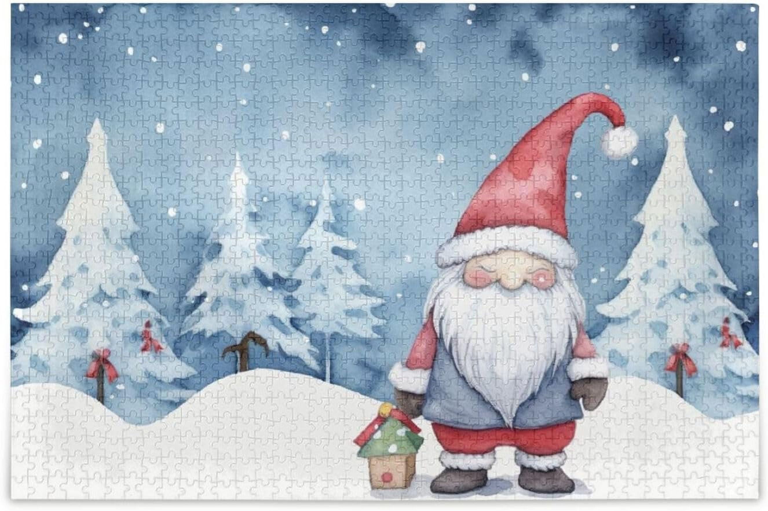 Dreamtimes Christmas Green Gnome Jigsaw Puzzles for Adults or Kids 500 ...