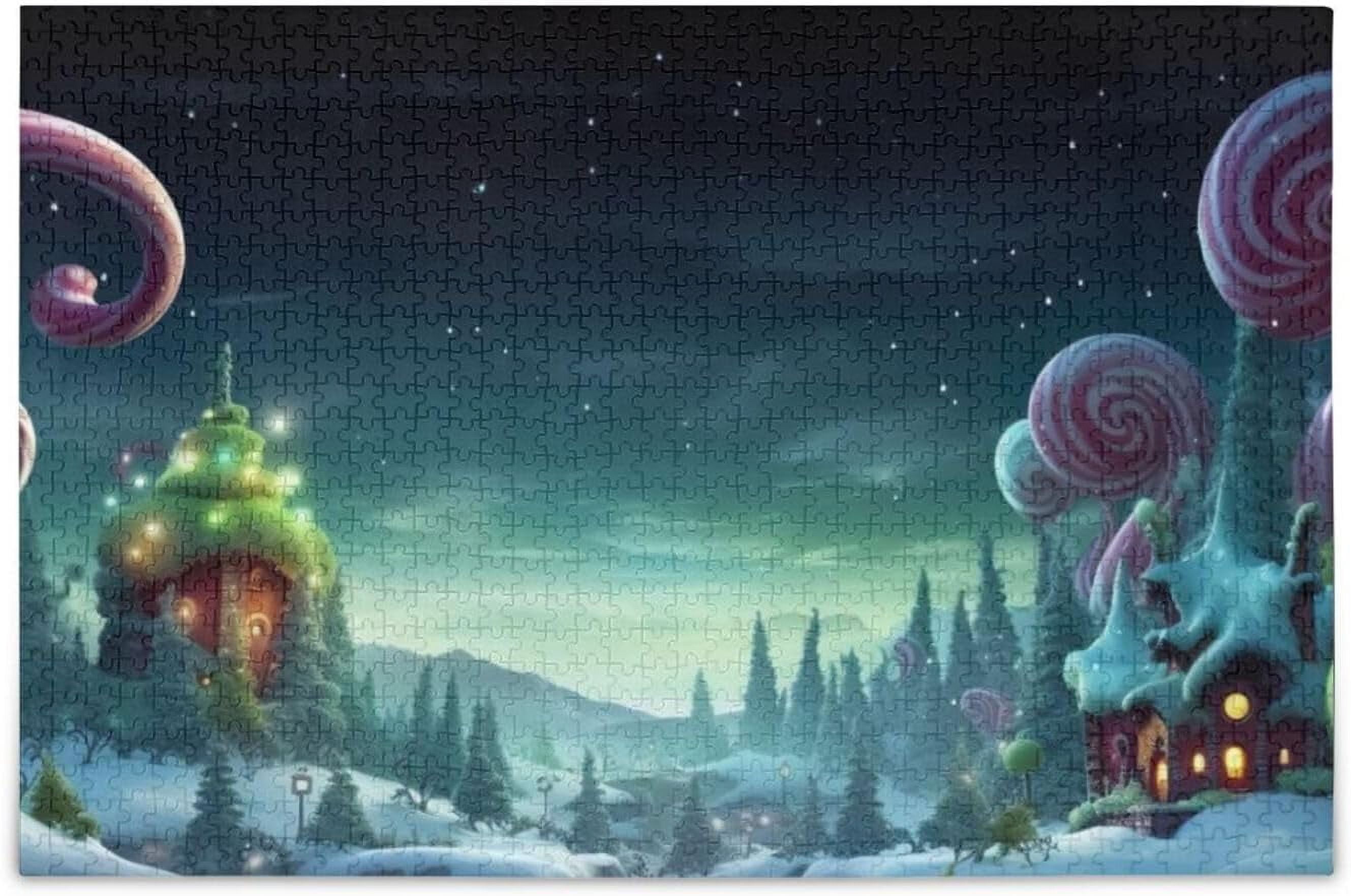 Dreamtimes Christmas Scene Puzzle 500 Pieces - Wooden Jigsaw Puzzles ...