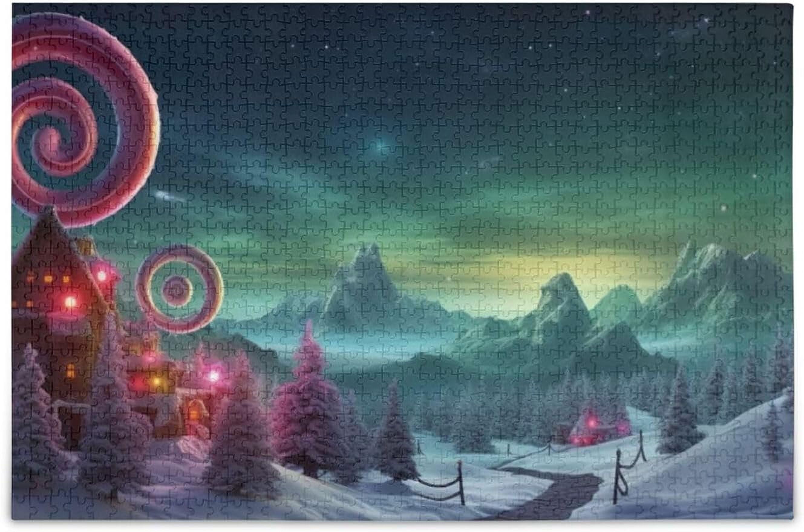 Dreamtimes Christmas Scene Puzzle 500 Pieces - Wooden Jigsaw Puzzles ...