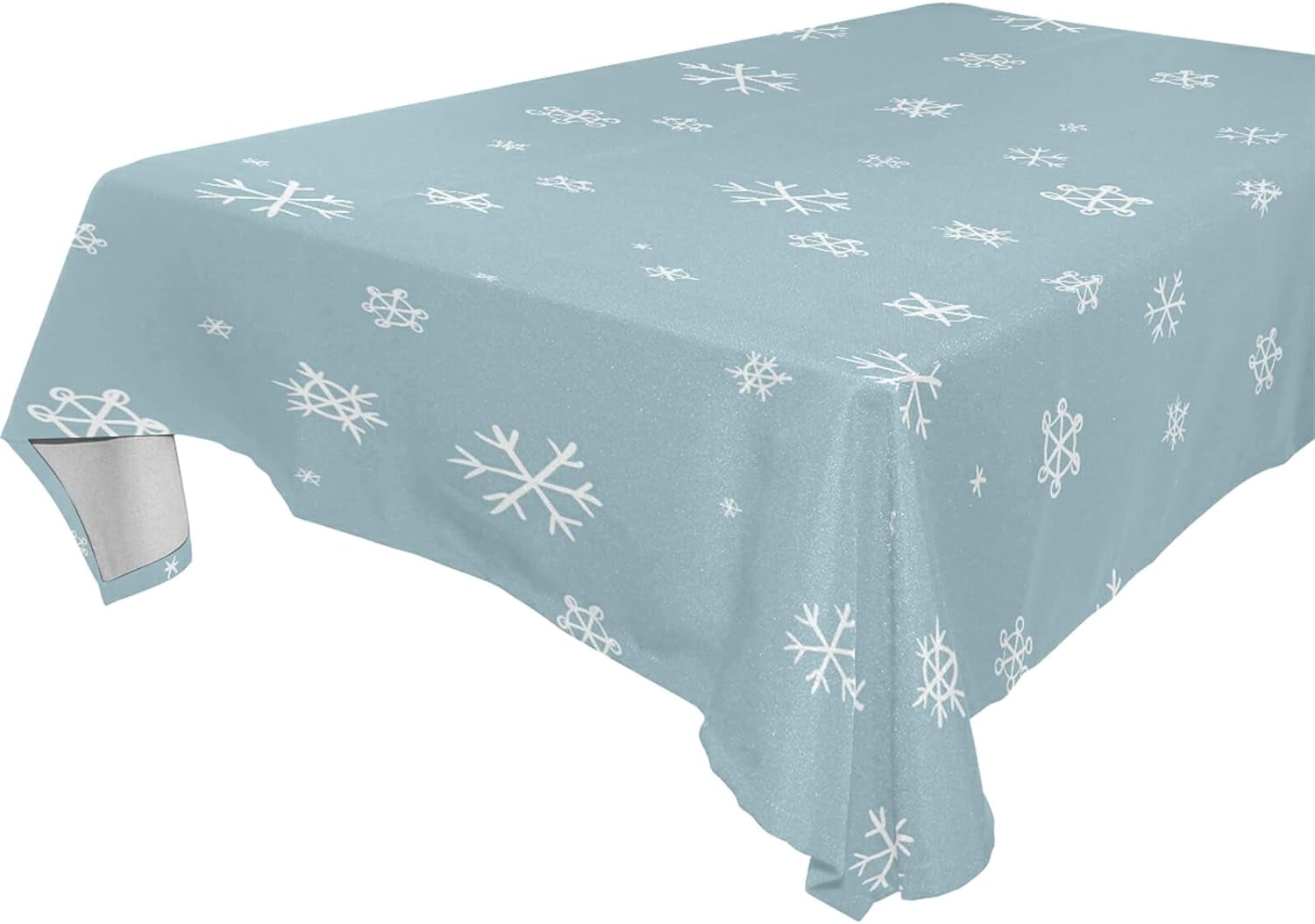 Dreamtimes Christmas Snowflake Tablecloth, Waterproof Washable ...