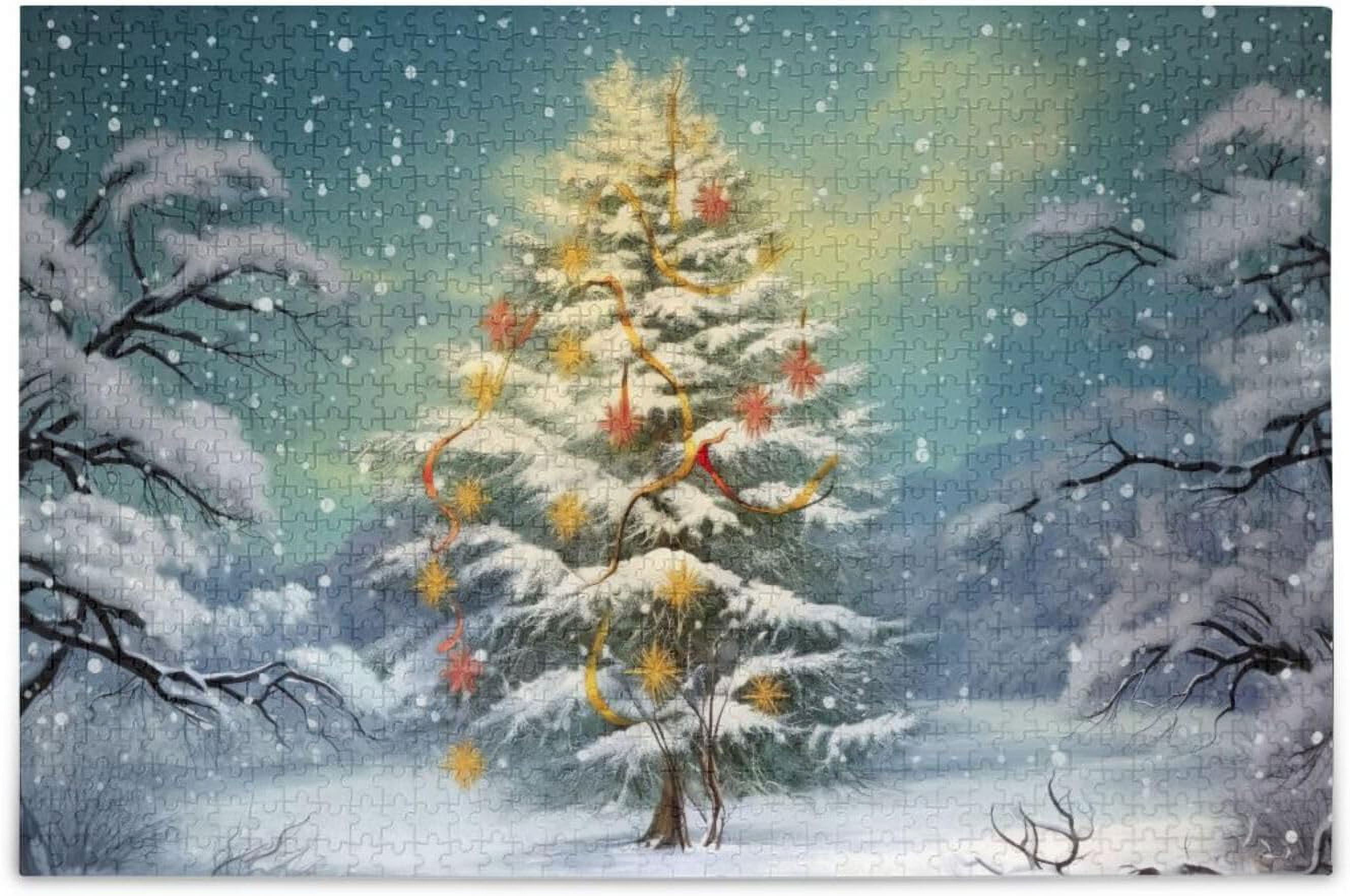 Dreamtimes Christmas Tree Pattern Puzzle 500 Pieces - Wooden Jigsaw ...
