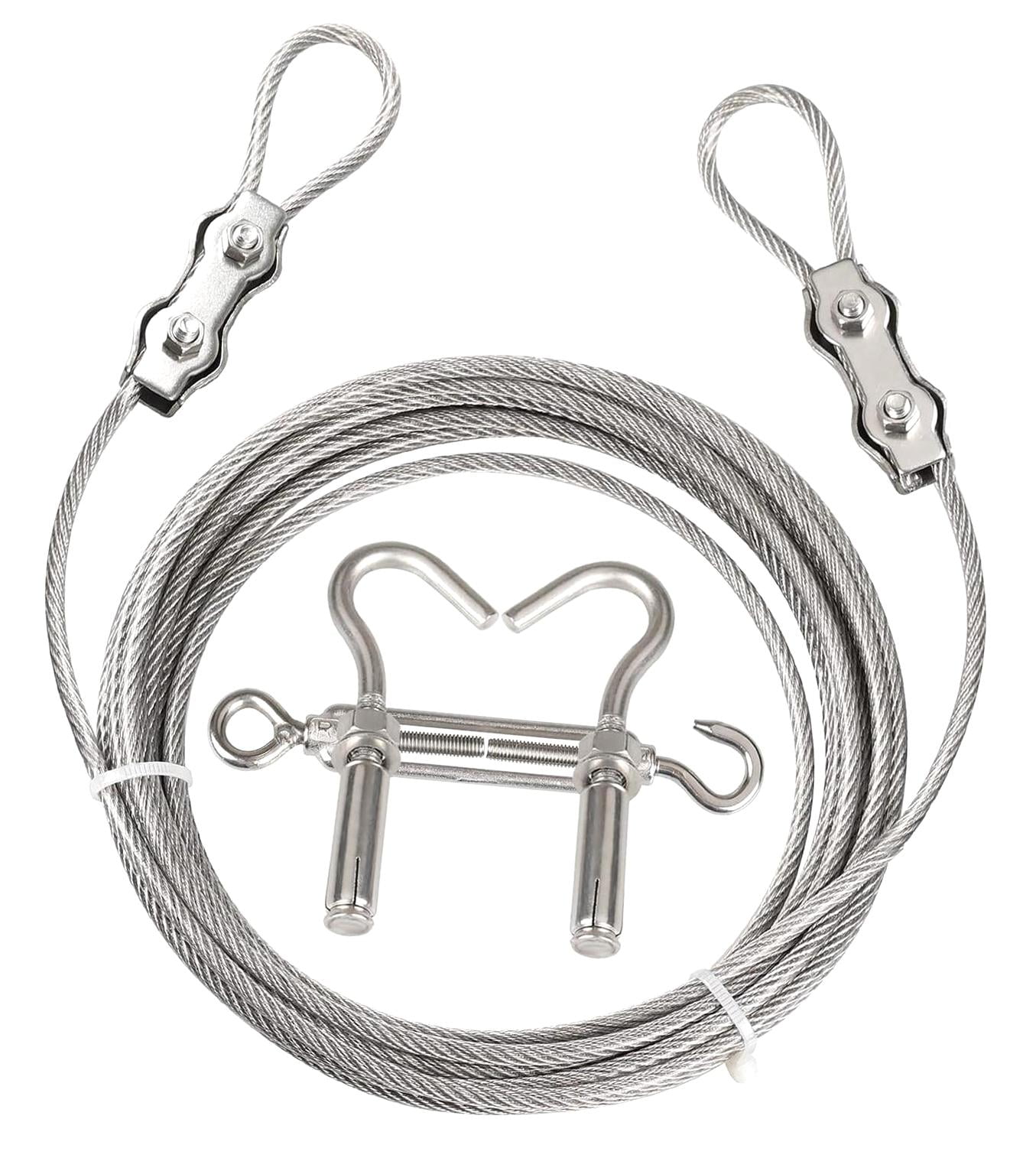 Dreamtimes Clotheslines, 20ft Portable Windproof Laundry Rope with ...