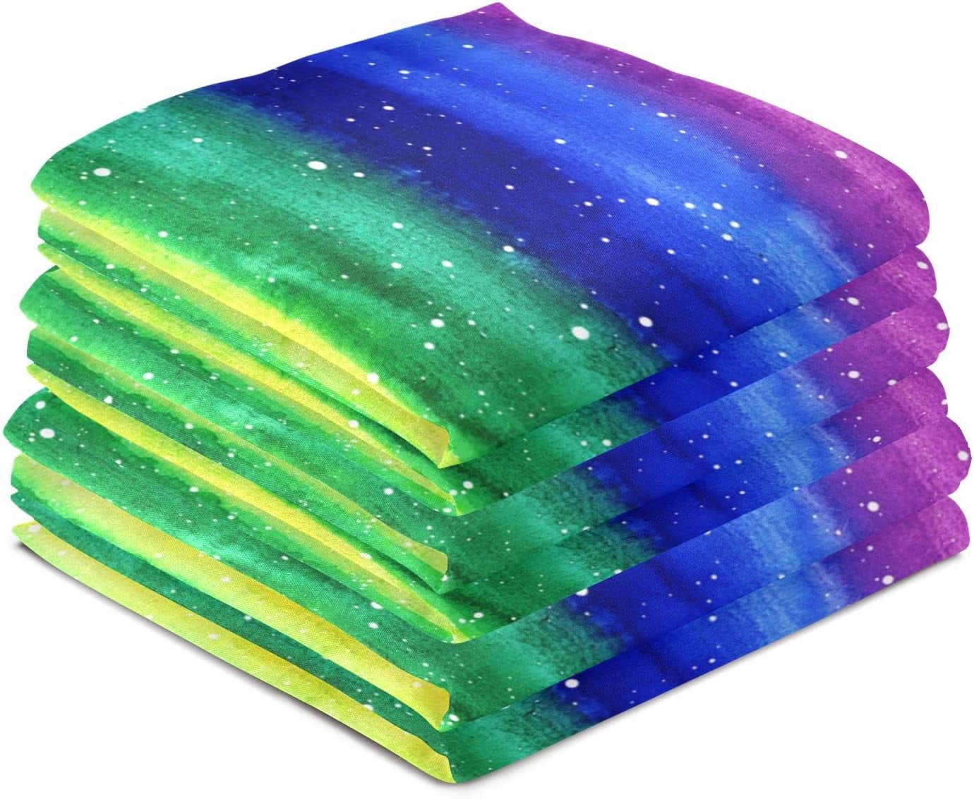 Dreamtimes Color Rainbow and Spots Kitchen Towels Set of 6 Dishcloths ...