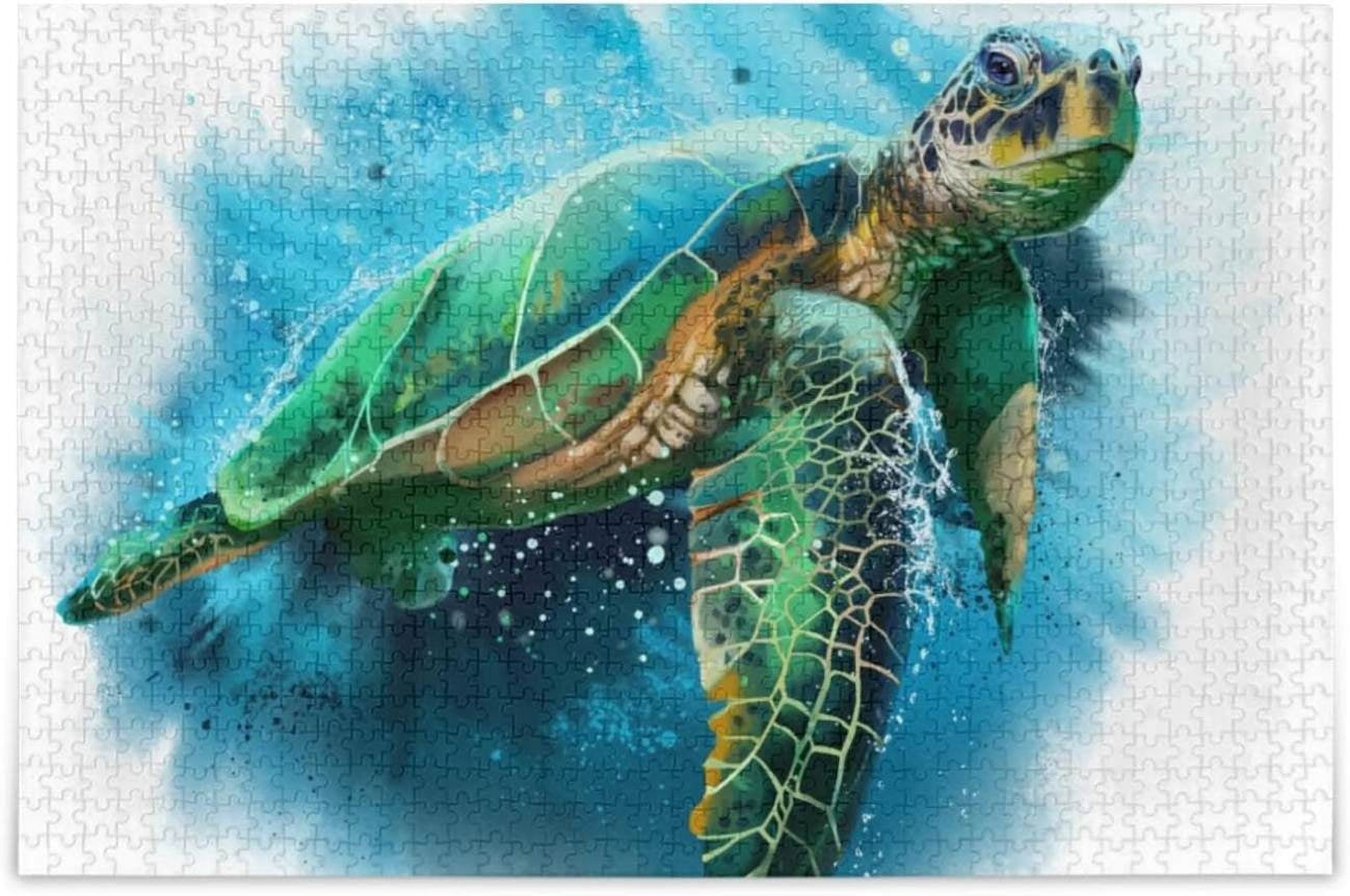 Dreamtimes Color Sea Turtle (2) Jigsaw Puzzles for Adults 500 Pieces ...