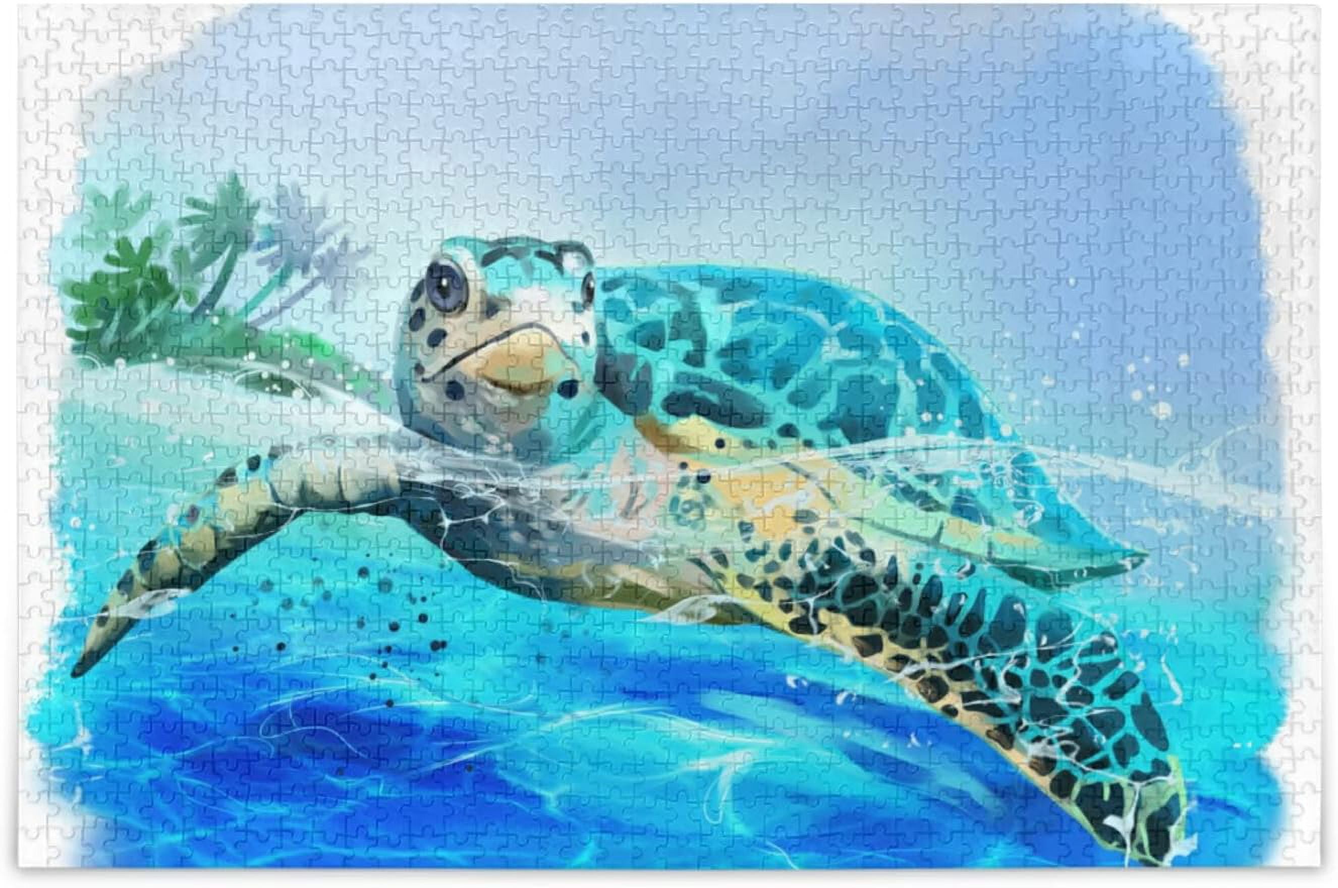 Dreamtimes Color Sea Turtle Jigsaw Puzzles, Puzzles for Adults 500 ...