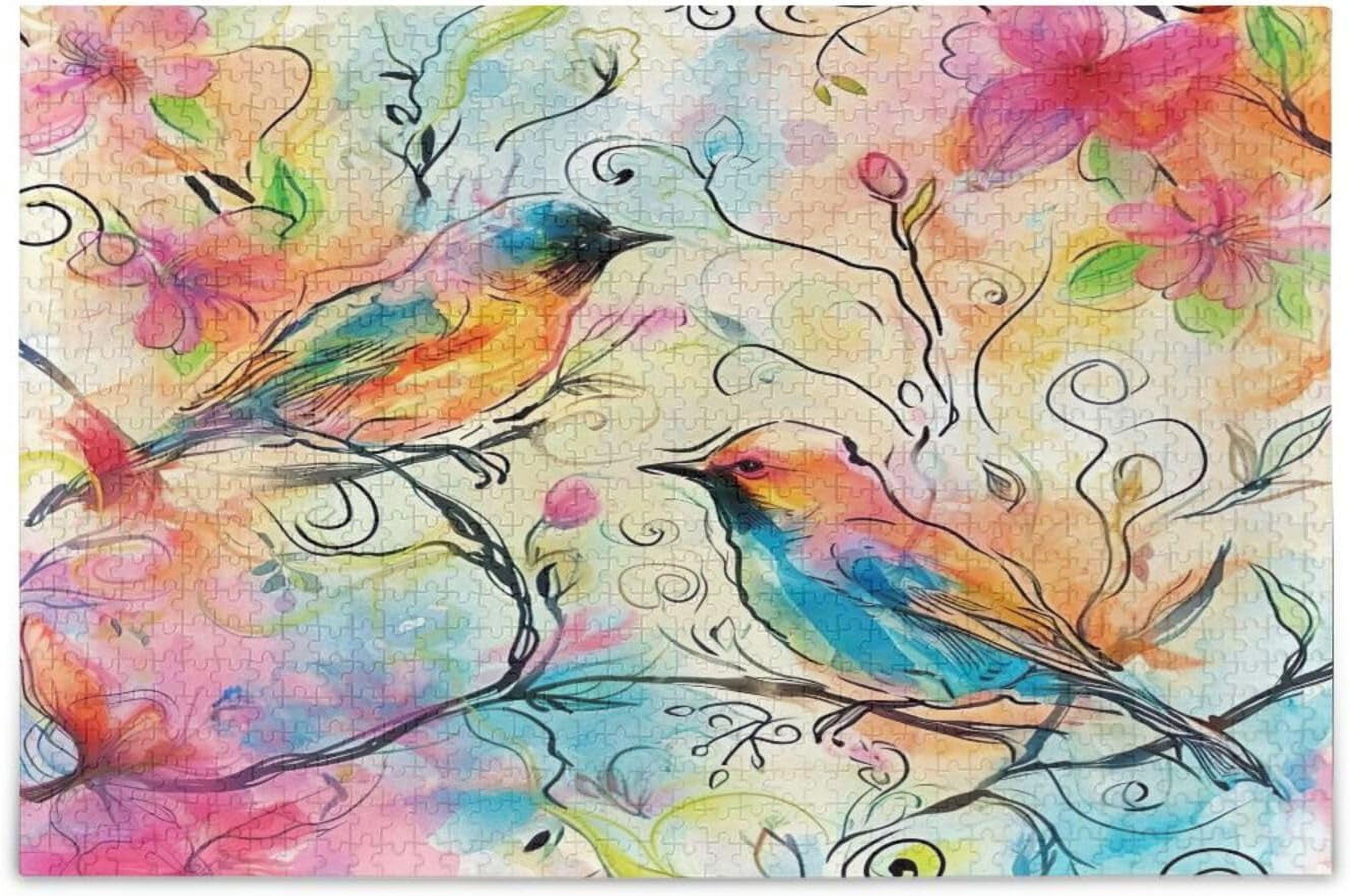 Dreamtimes Colorful Abstract Art Puzzle 1000 Pieces - Wooden Jigsaw ...